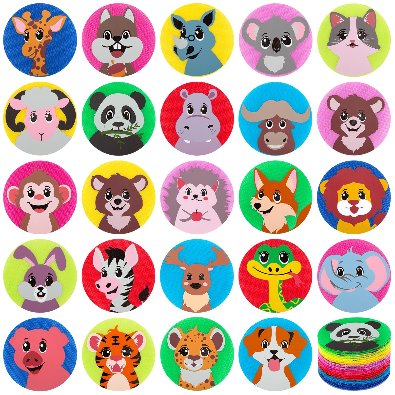 Amazon.com: 24 Pack Zoo Animal Carpet Spots Markers Floor Dots for ...