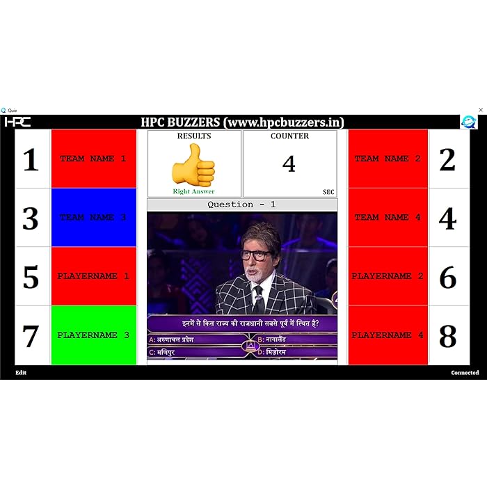 Buy 8- Player Quiz Game Buzzer System with Windows app, question ...
