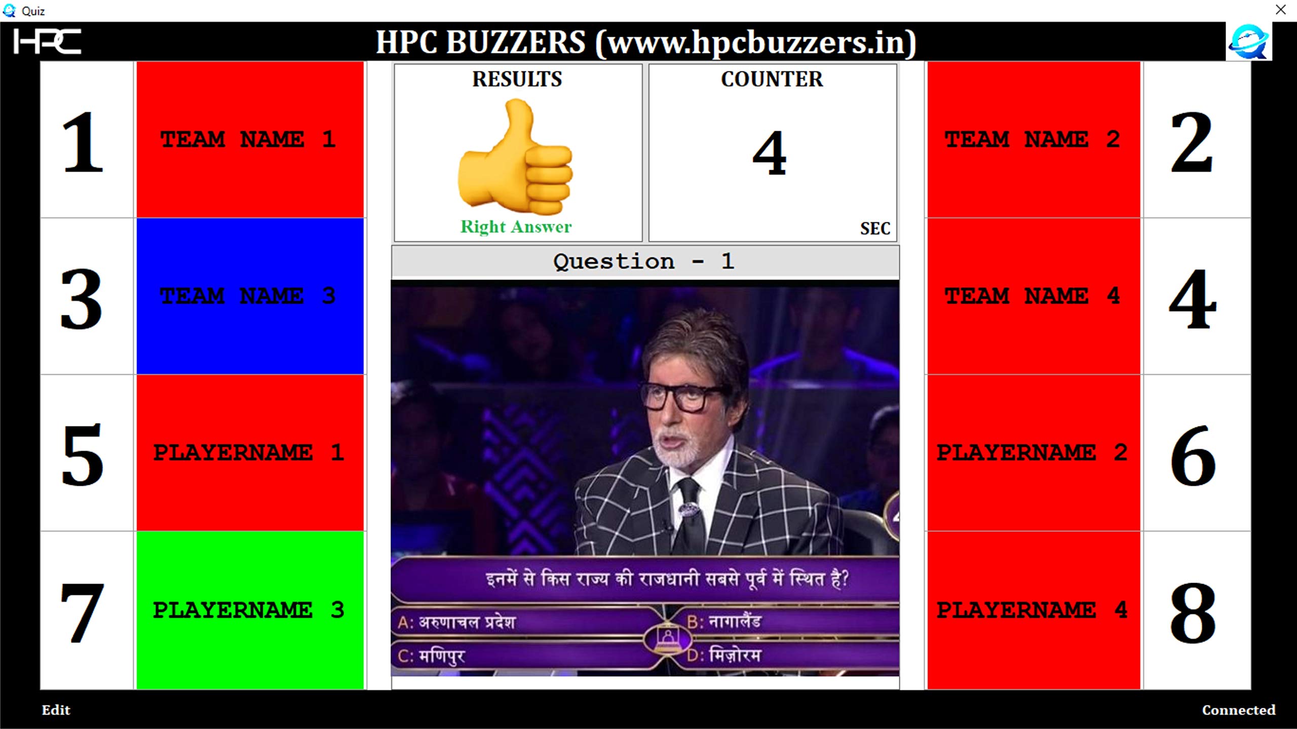 Buy 8- Player Quiz Game Buzzer System with Windows app, question ...