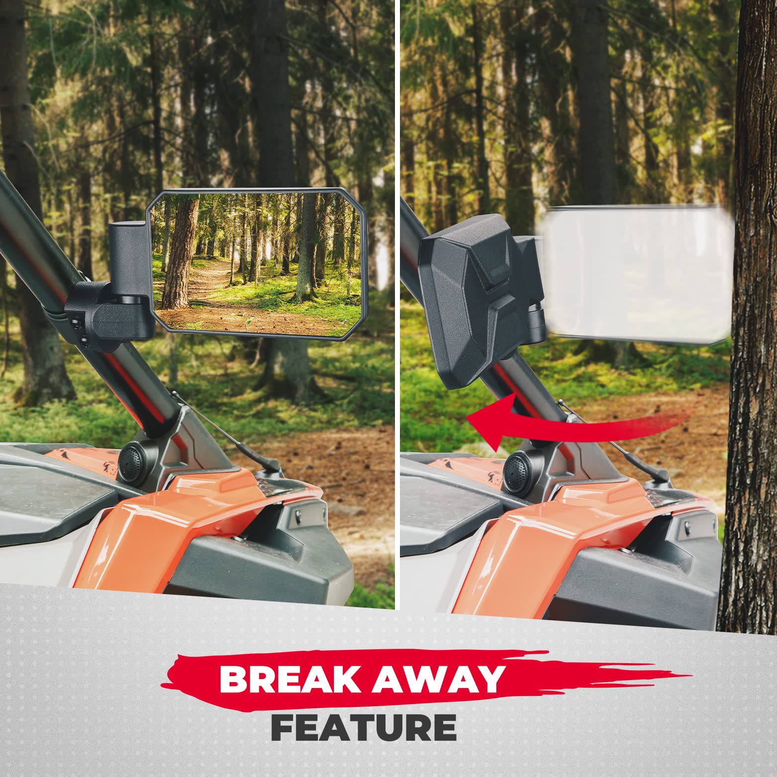 Snapklik.com : KEMIMOTO UTV Side Mirrors
