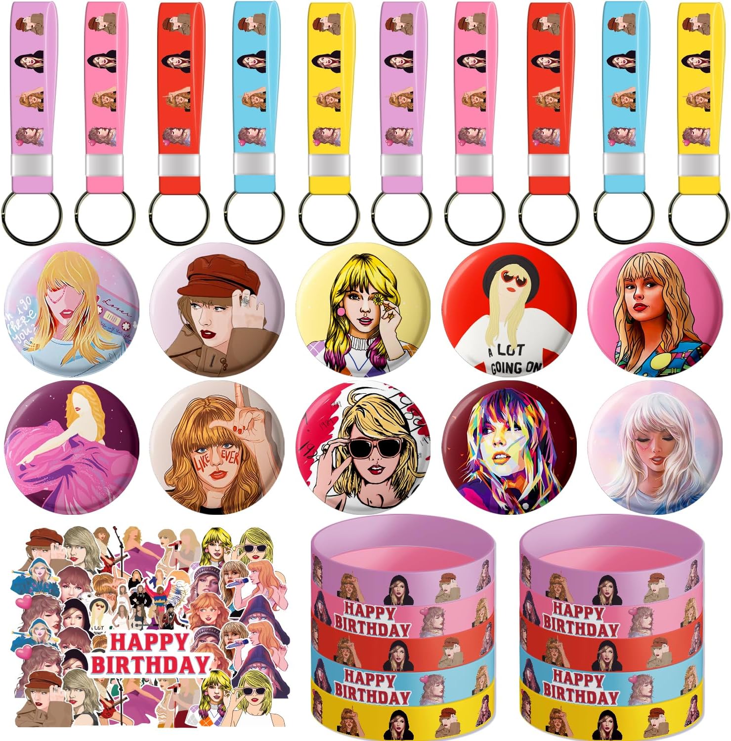 Amazon.com: lalamia Singer Birthday Decorations, 80 Pcs Singer Party ...