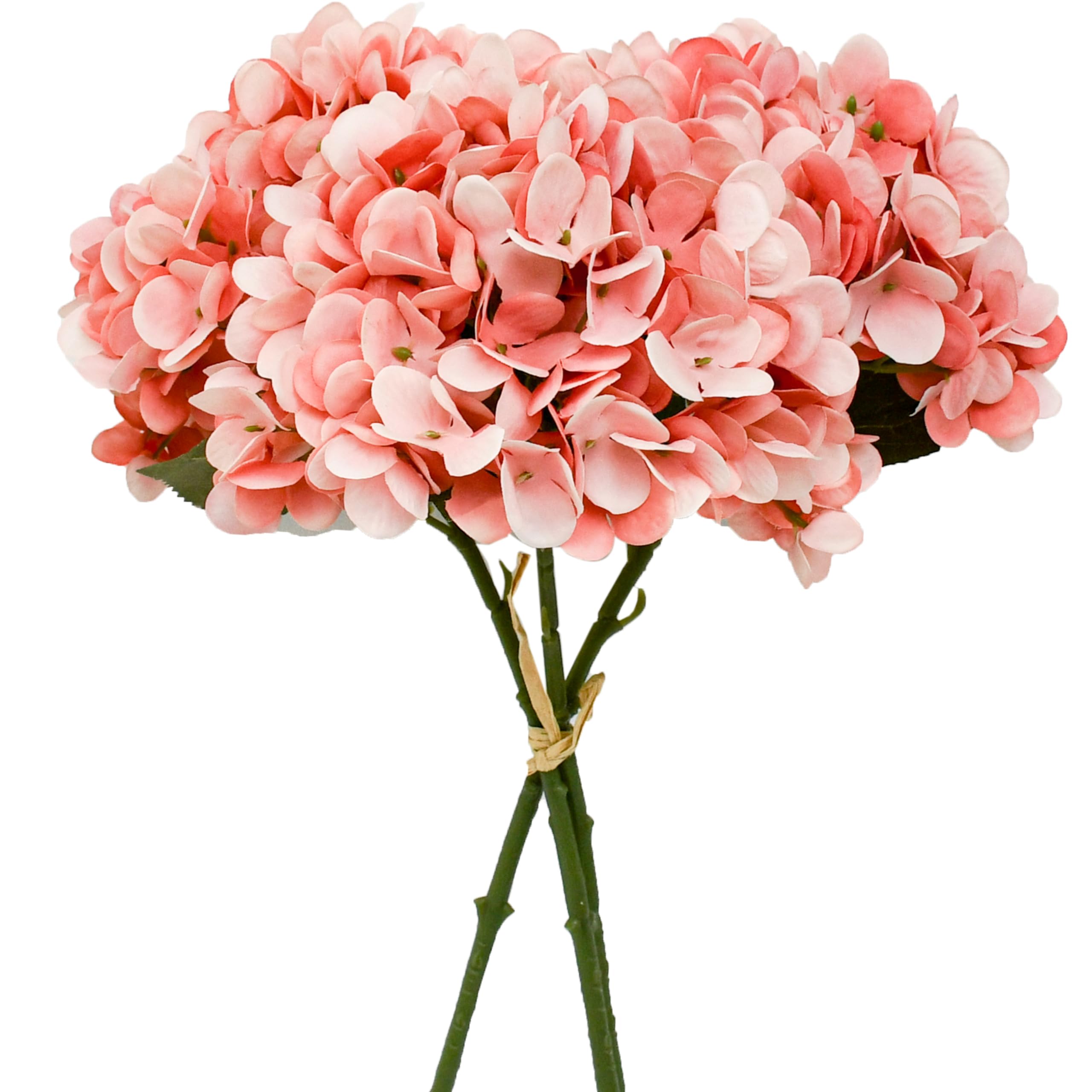 Coral Hydrangea Wedding Centerpieces