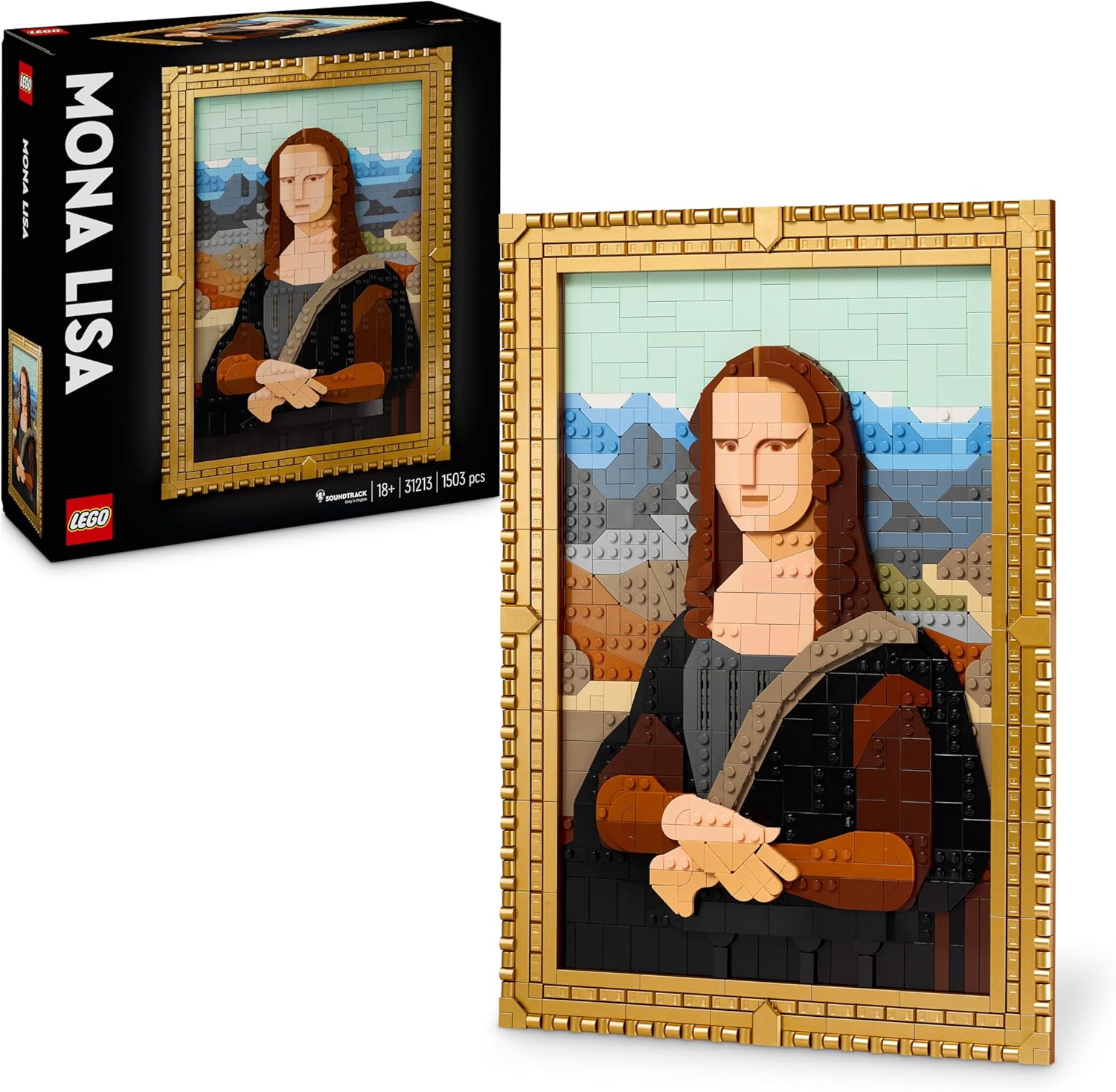 LEGO Art Mona Lisa Painting Set, Wall Model Kit for Adults to Build ...