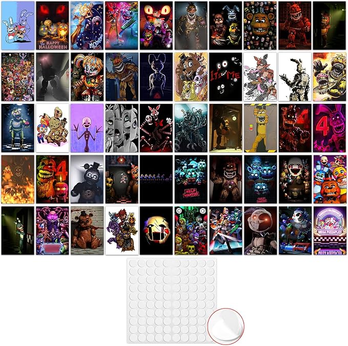 Amazon.com: Pounchi Horror Game Poster Wall Collage Set (50Pcs 3.9 x 5. ...