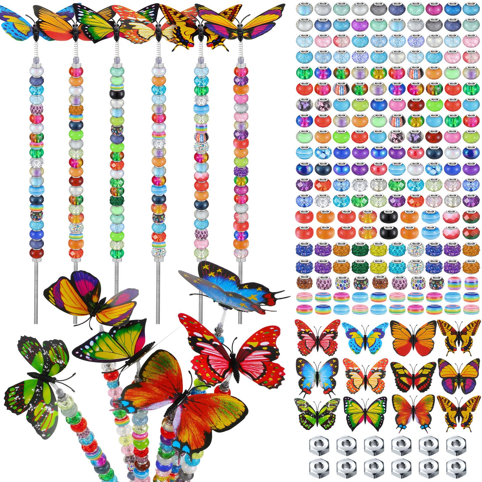 Amazon.com: Tigeen 236 Pcs Garden Stake DIY Fairy Wand Garden Stakes ...