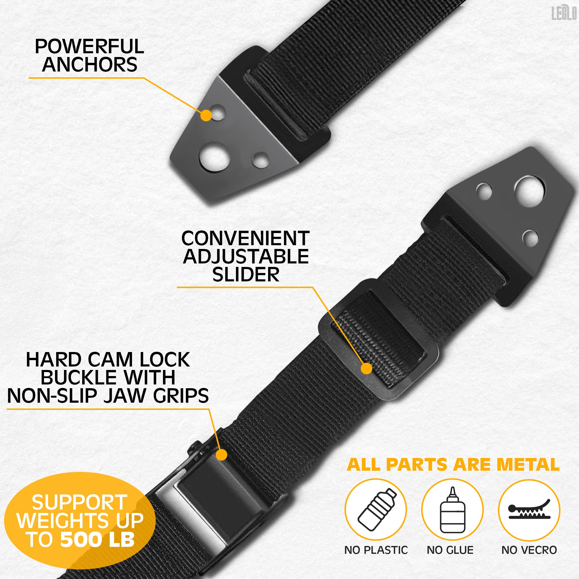 Snapklik.com : Tv Straps Safety For Flat Screen - Wall Mount TV Bracket ...