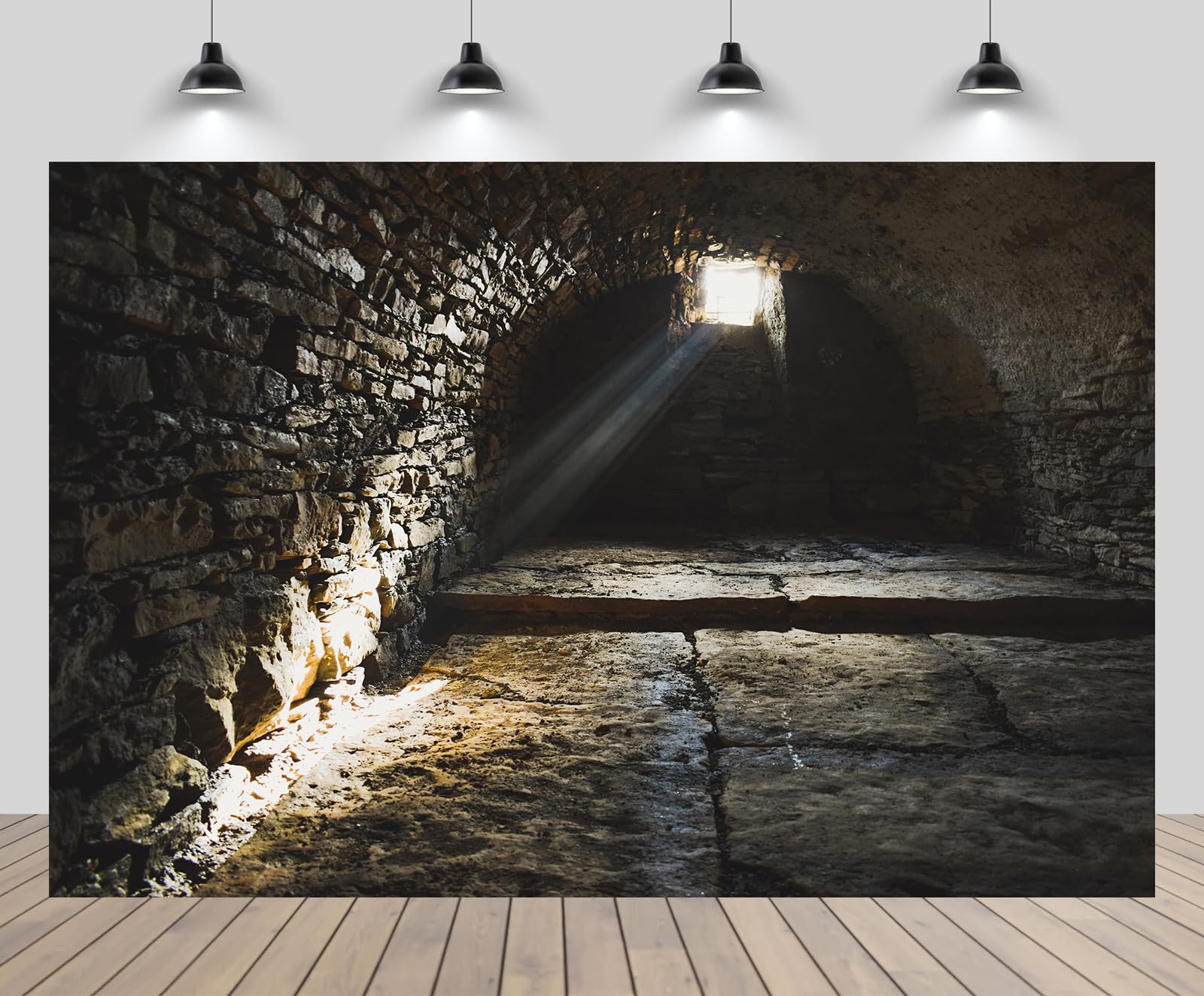 Amazon.com : CHNYWORK 9ftx6ft Old Cave Interior Backdrop Medieval Brick ...