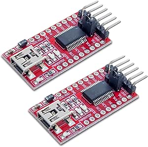 UMTMedia 2pcs FT232RL Mini USB to TTL Serial Adapter Module FTDI Chip 3 ...