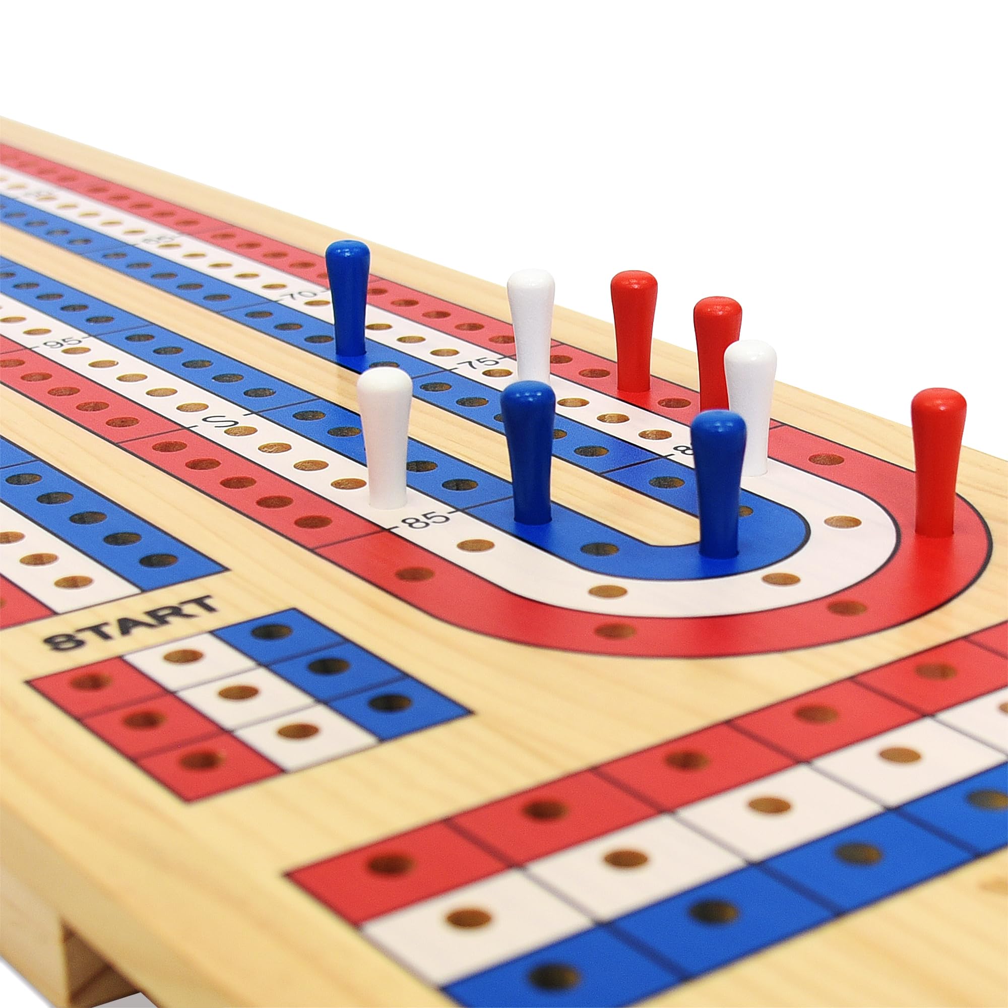 Snapklik.com : Vivere Giant Cribbage Game Includes Large Pegs