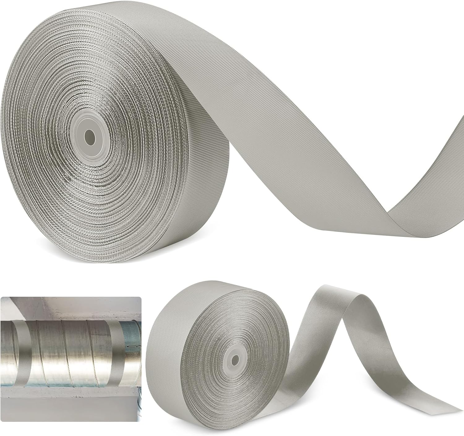 Frienda 2 Rolls Duct Strap Duct Support Webbing Wide Webbing Strap ...