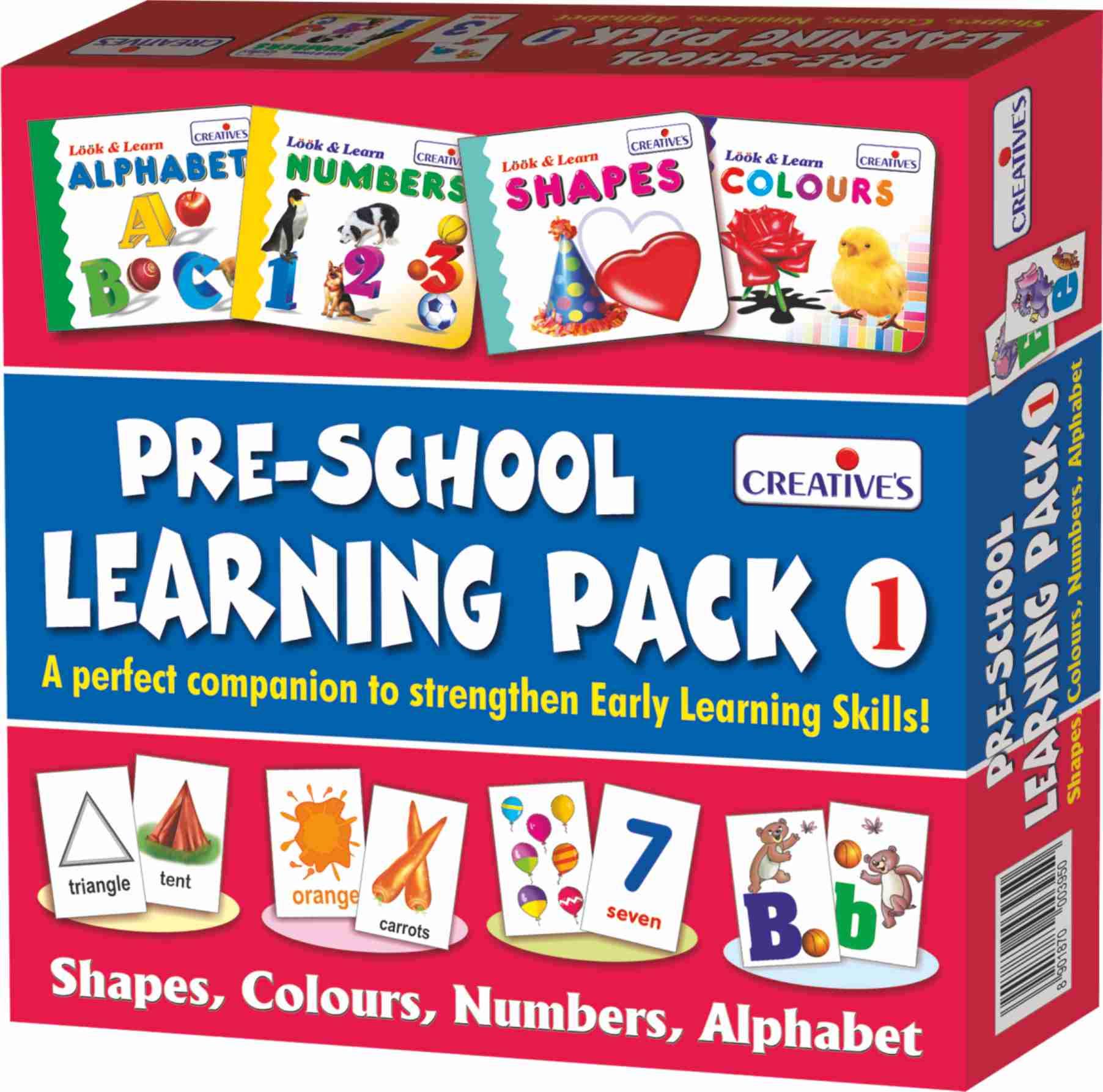 Buy Creative's Pre-School Learning Pack-1 | Preschool Series | Learning ...