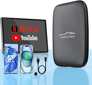 Amazon.com: 4 in 1 Wireless Carplay & Android Auto Wireless Adapter - 2025 Upgrade Magic CarPlay ...