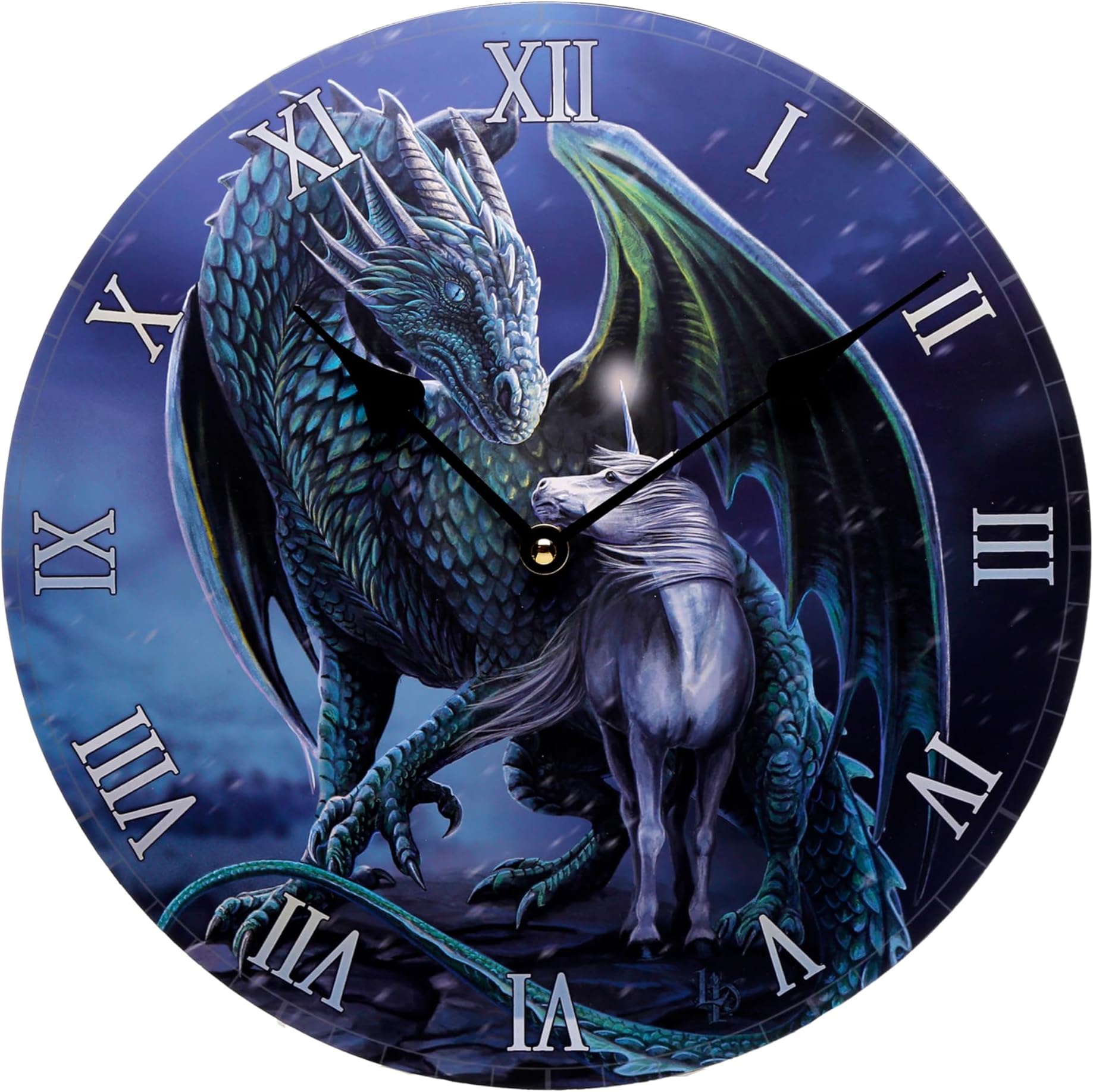 Bits and Pieces - 12 Inch Tall Wolf Head Wall Clock - Decorative Home ...