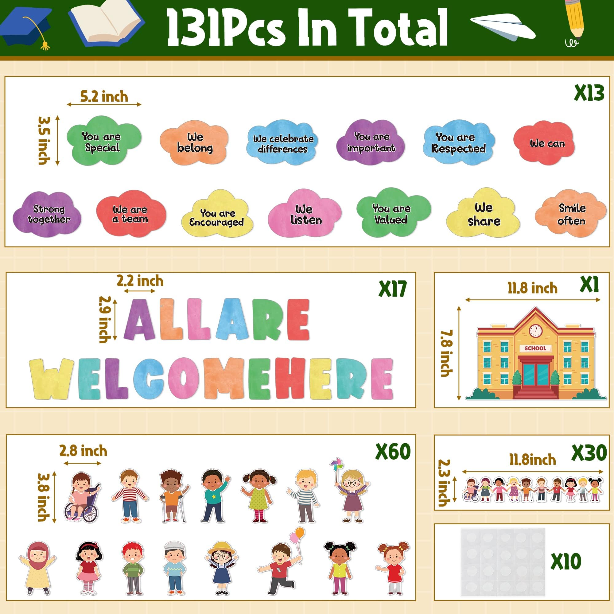 Snapklik.com : Back To School 131P All Are Welcome Bulletin Board Decor ...