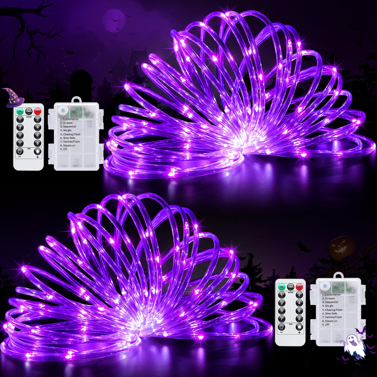Purple String Lights At Walmart Novelty Lights Purple/Pure White C6