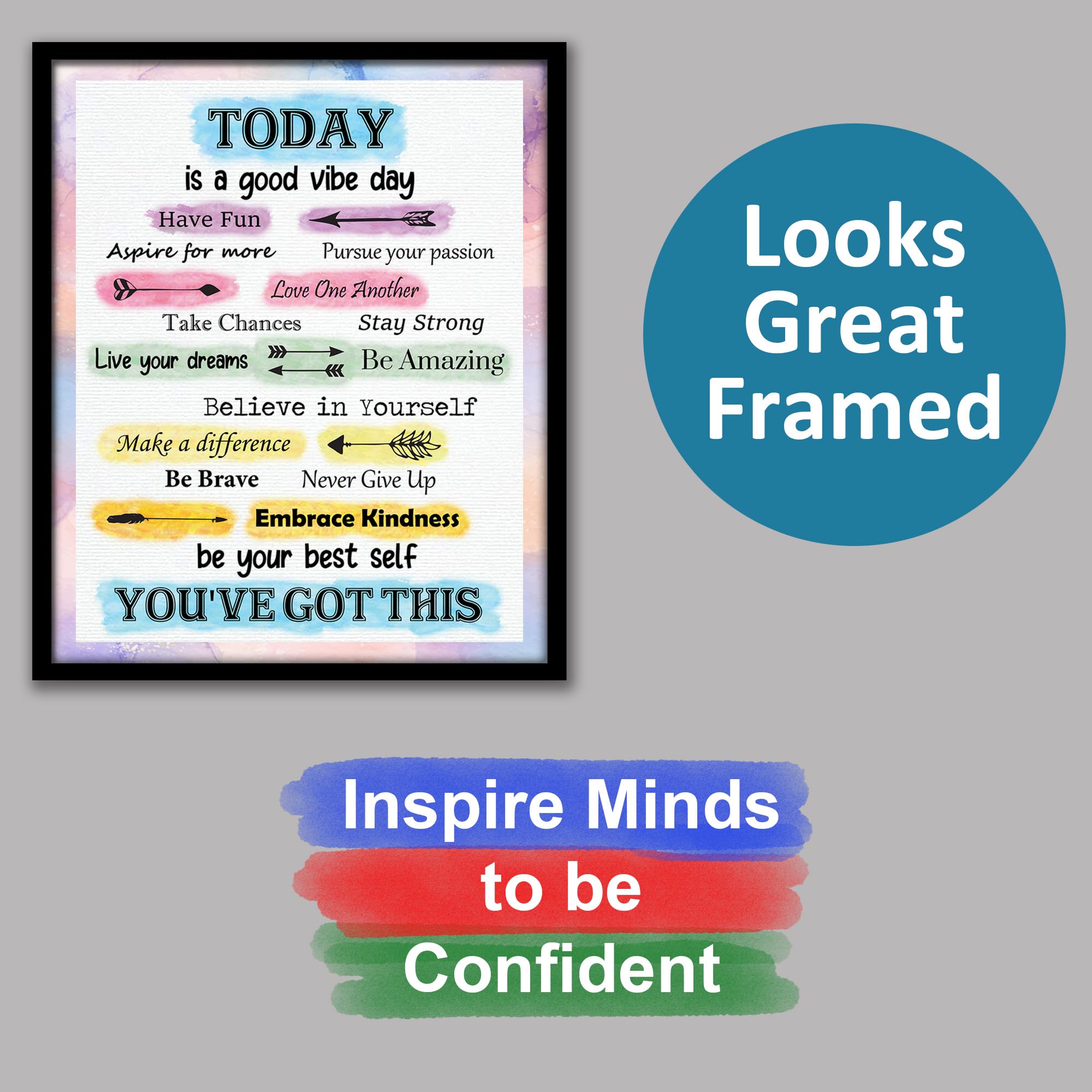 Cute Inspirational Posters Autremonde Motivational Art Decor Set For