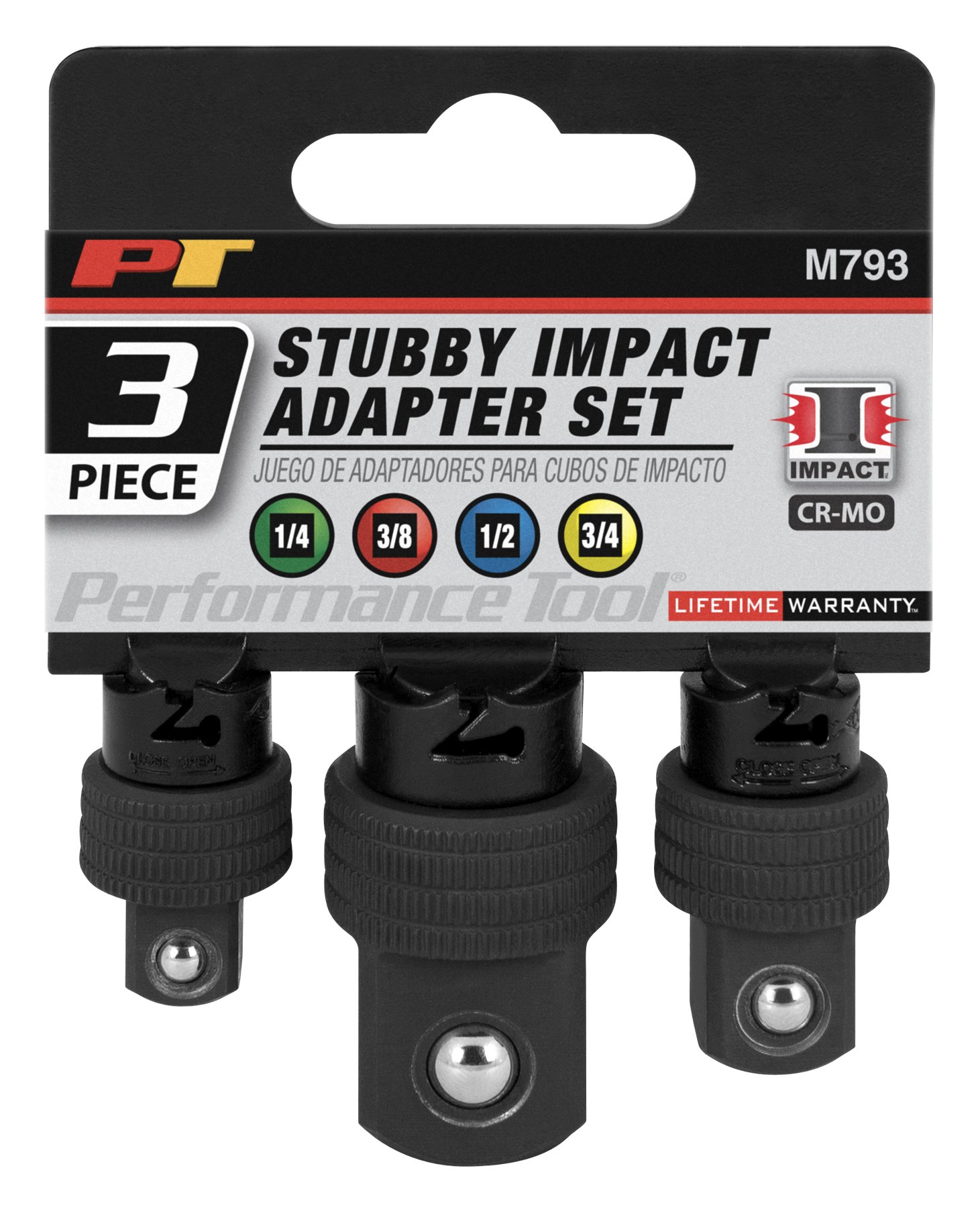 Amazon.com: Performance Tool M793 Stubby Impact Adapter Set (3 piece ...