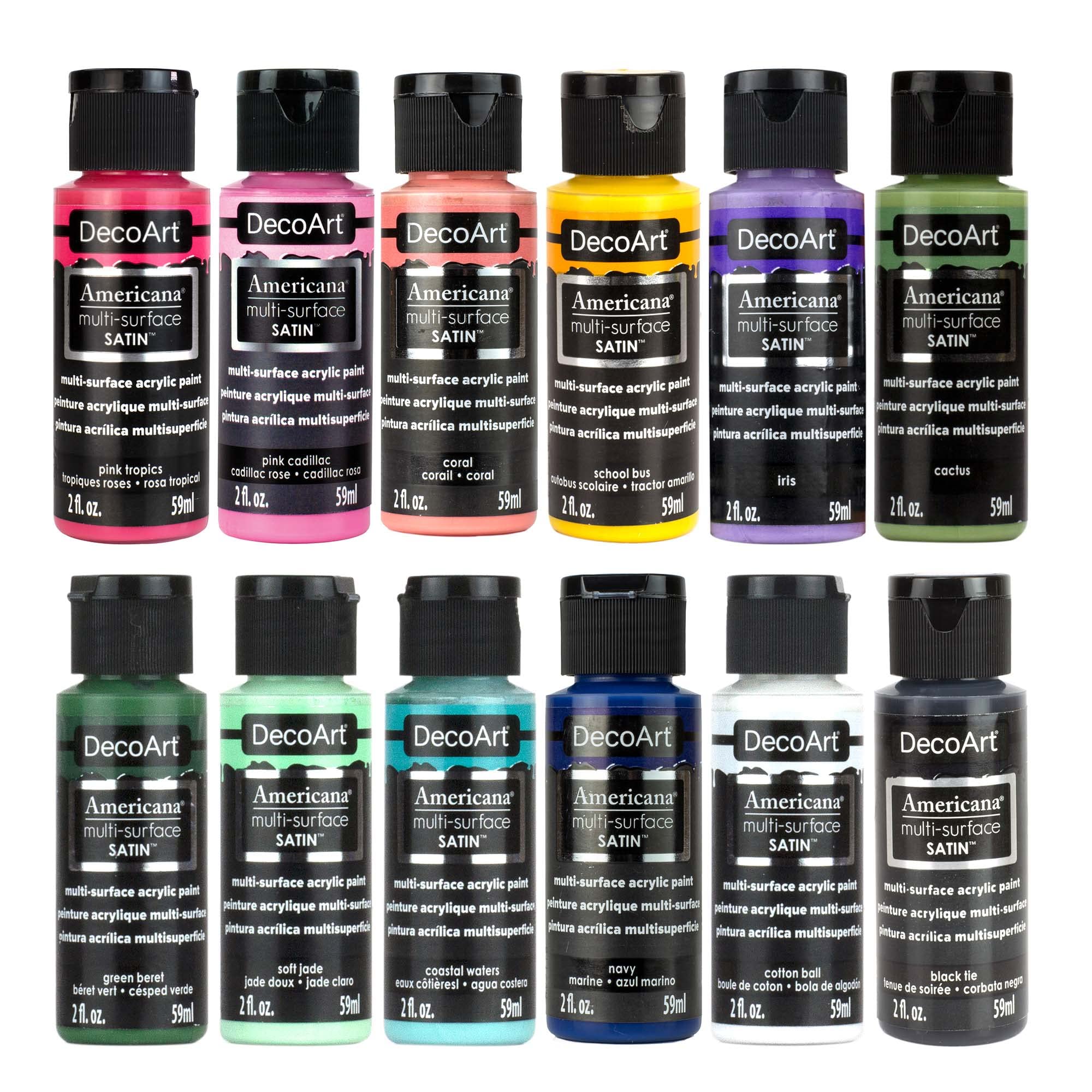 Amazon.com: Modern Floral Acrylic Paint Set, Set of 12, 2 fl oz : Arts ...