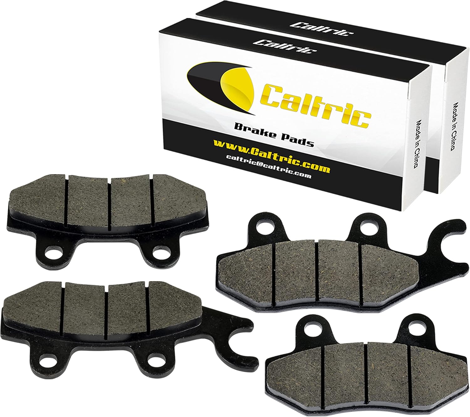 Amazon.com: Caltric 2 Set Front Right and Left Brake Pads Compatible ...