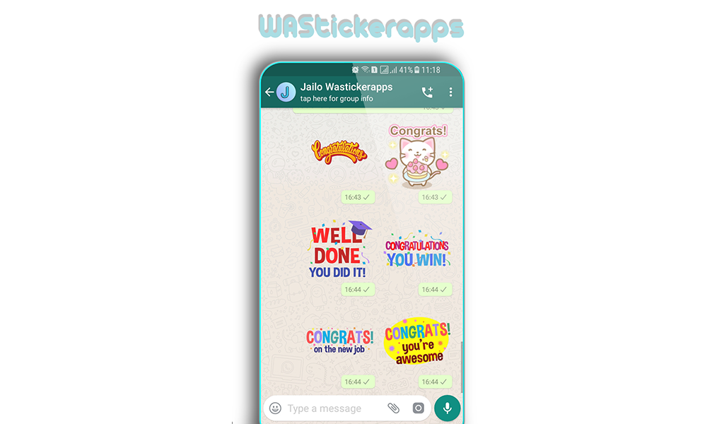 WAStickerApps: Congratulations Stickers - App on Amazon Appstore