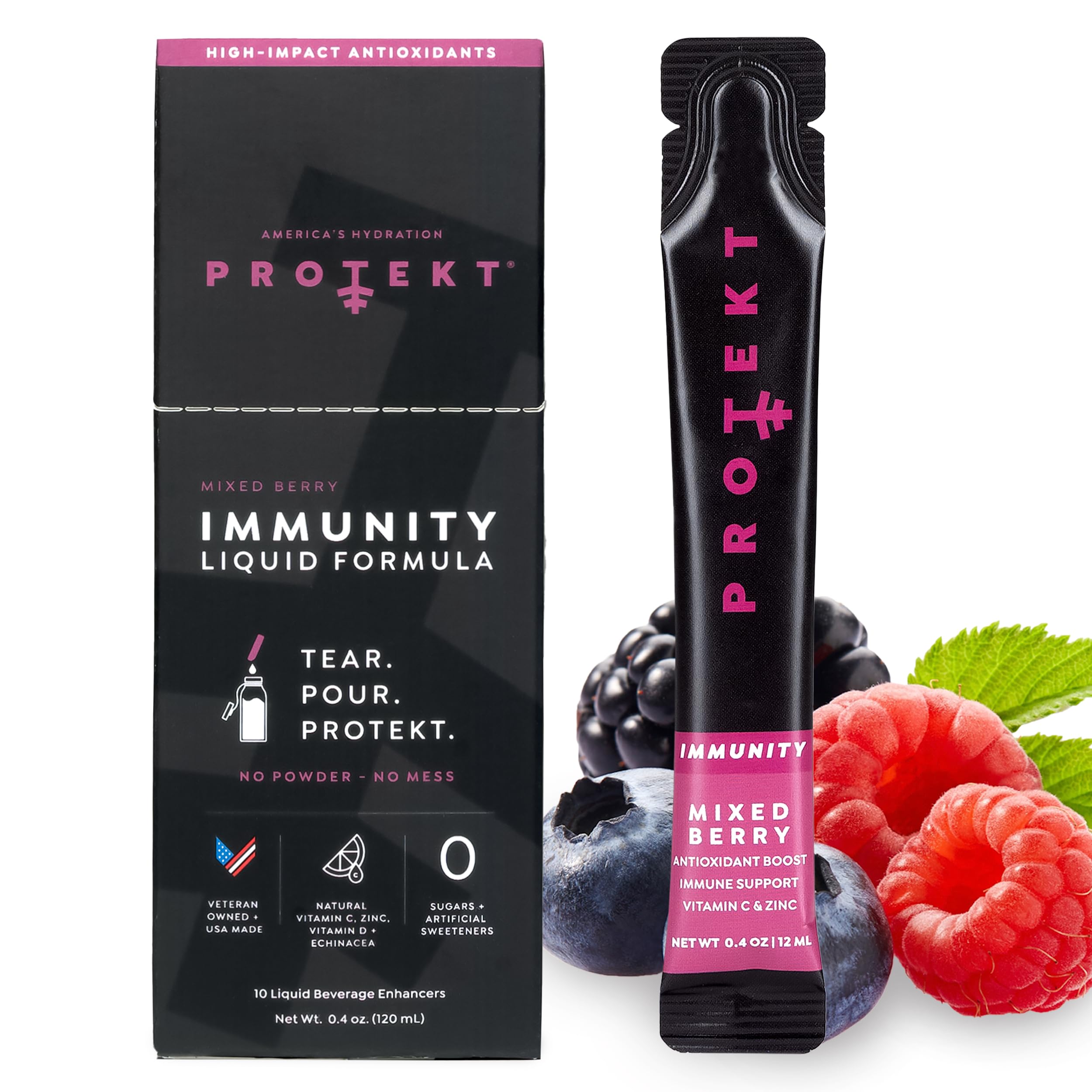 Amazon.com: PROTEKT Liquid Immune Support Supplement - Liquid Drink Mix ...