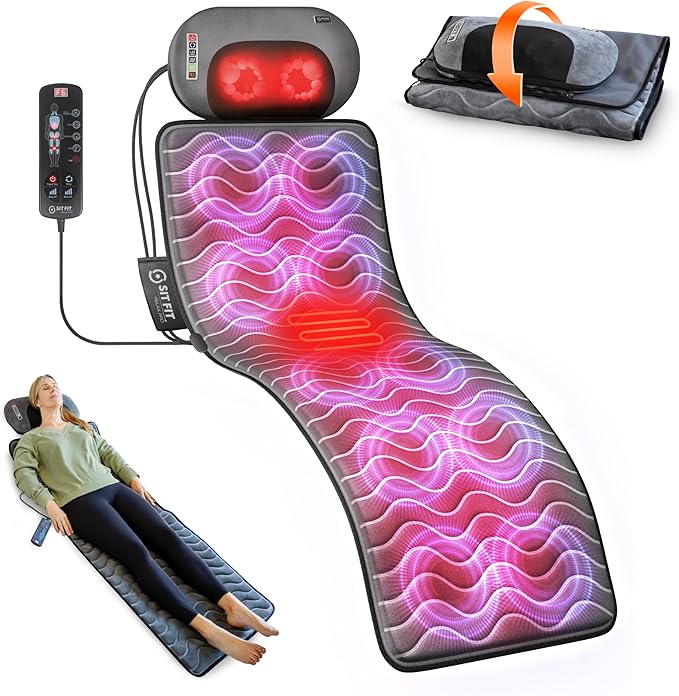 Amazon.com: Full Body Massage Mat, Vibrating Mattress Pad, Bed Massager ...