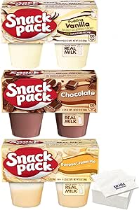 Snack Pack Pudding Cup Variety Pack, Pack of 12 : Amazon.co.uk: Grocery