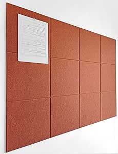 Amazon.com: Large Cork Board Alternative - 47"x35" 12 Pack Felt Wall Tiles with Safe Removable ...