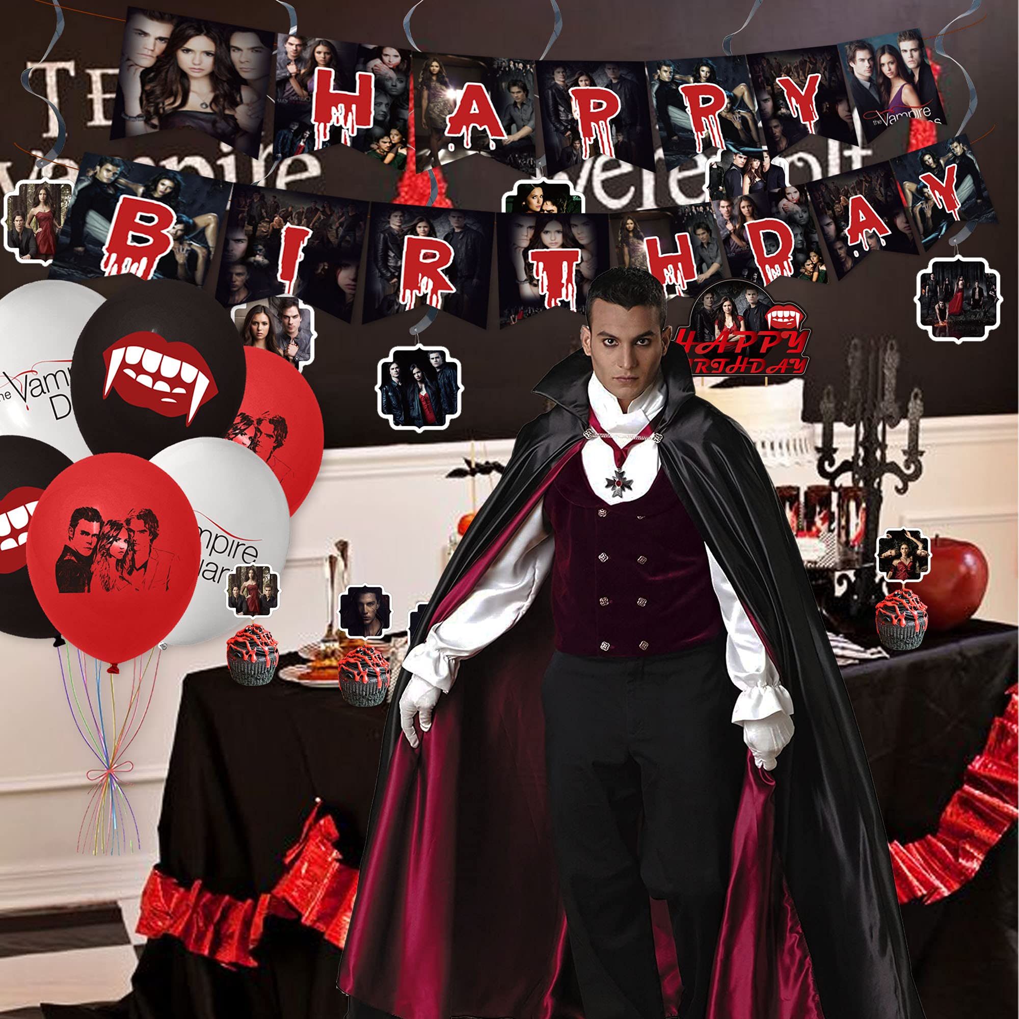 The Vampire Diaries Party Decorations Set, Vampire Halloween Theme ...