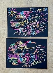 Amazon.com: Rainbow Scratch Paper Bulk Pack, Large Size Full Sheet 7 ...