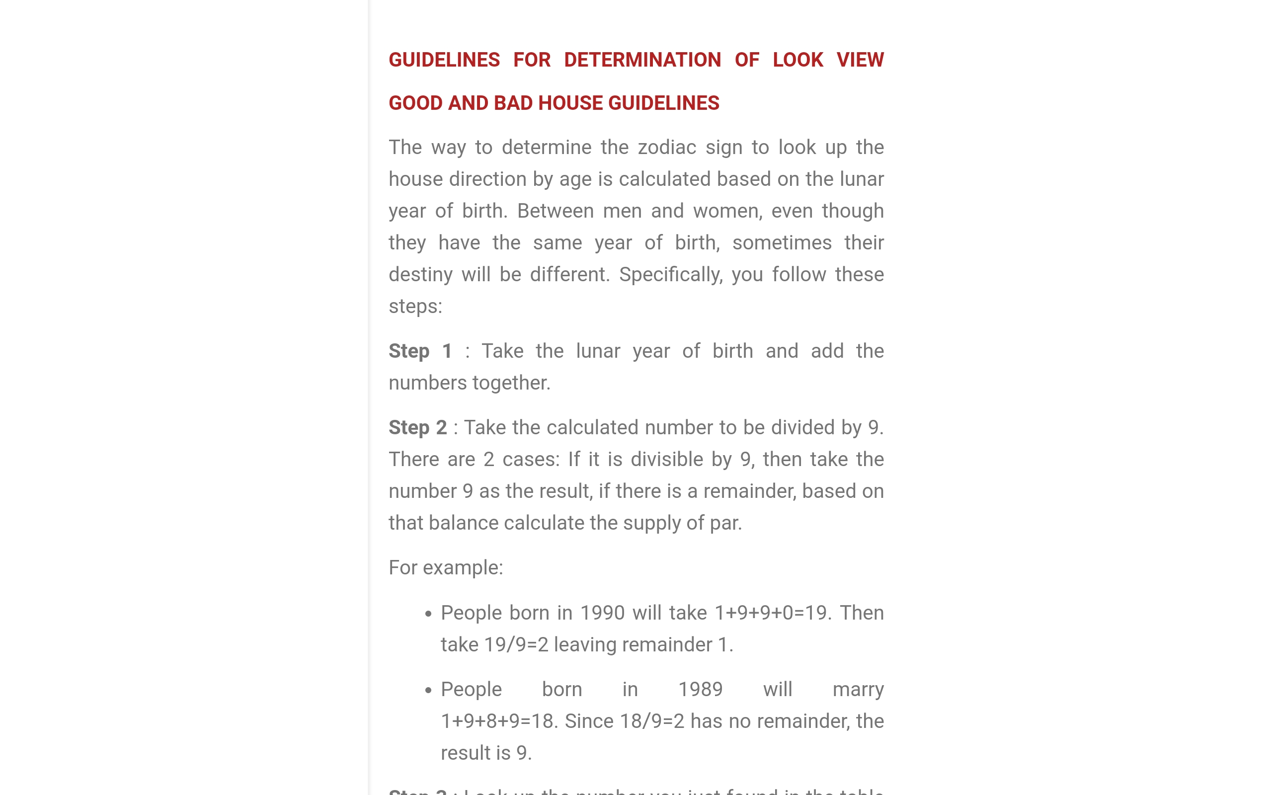 GUIDE ON HOW TO DETERMINE A SIMPLE AGE APPROPRIATE HOUSE DIRECTION guide-on-how-to-determine-a-simple-age-appropriate-house-direction