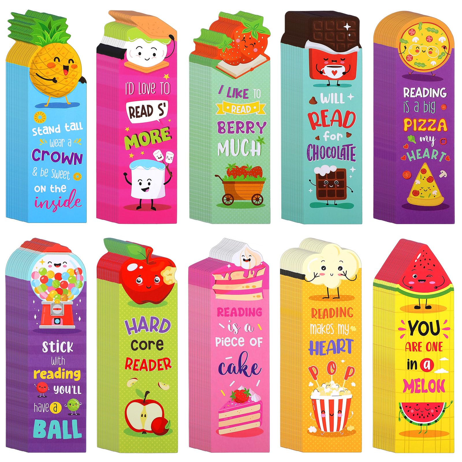 Amazon.com: Scented Bookmarks Kids Scratch and Sniff Bookmarks Fruit ...