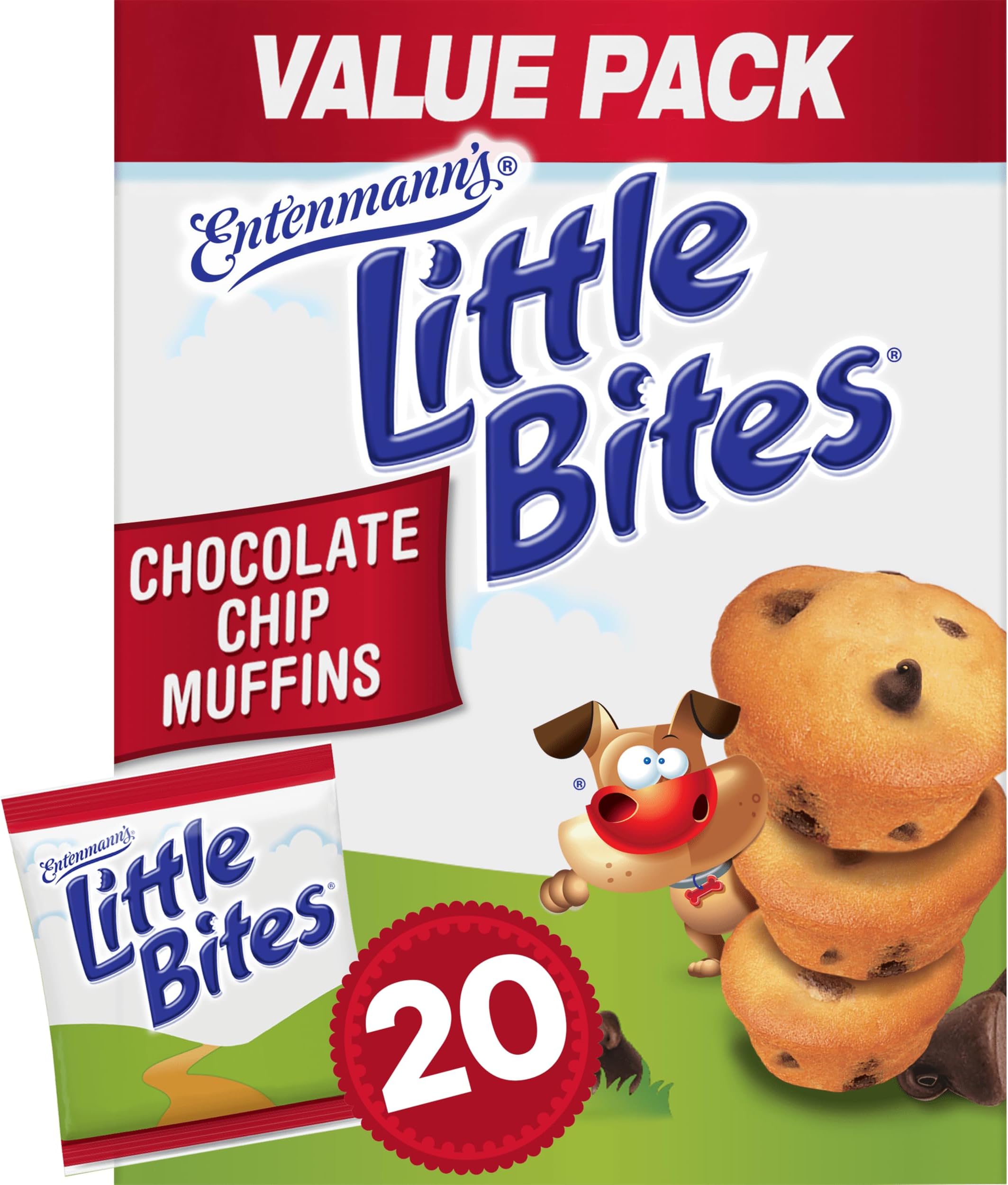 Amazon.com: (Value Pack) Little Bites Chocolate Chip Muffins, 20 ...
