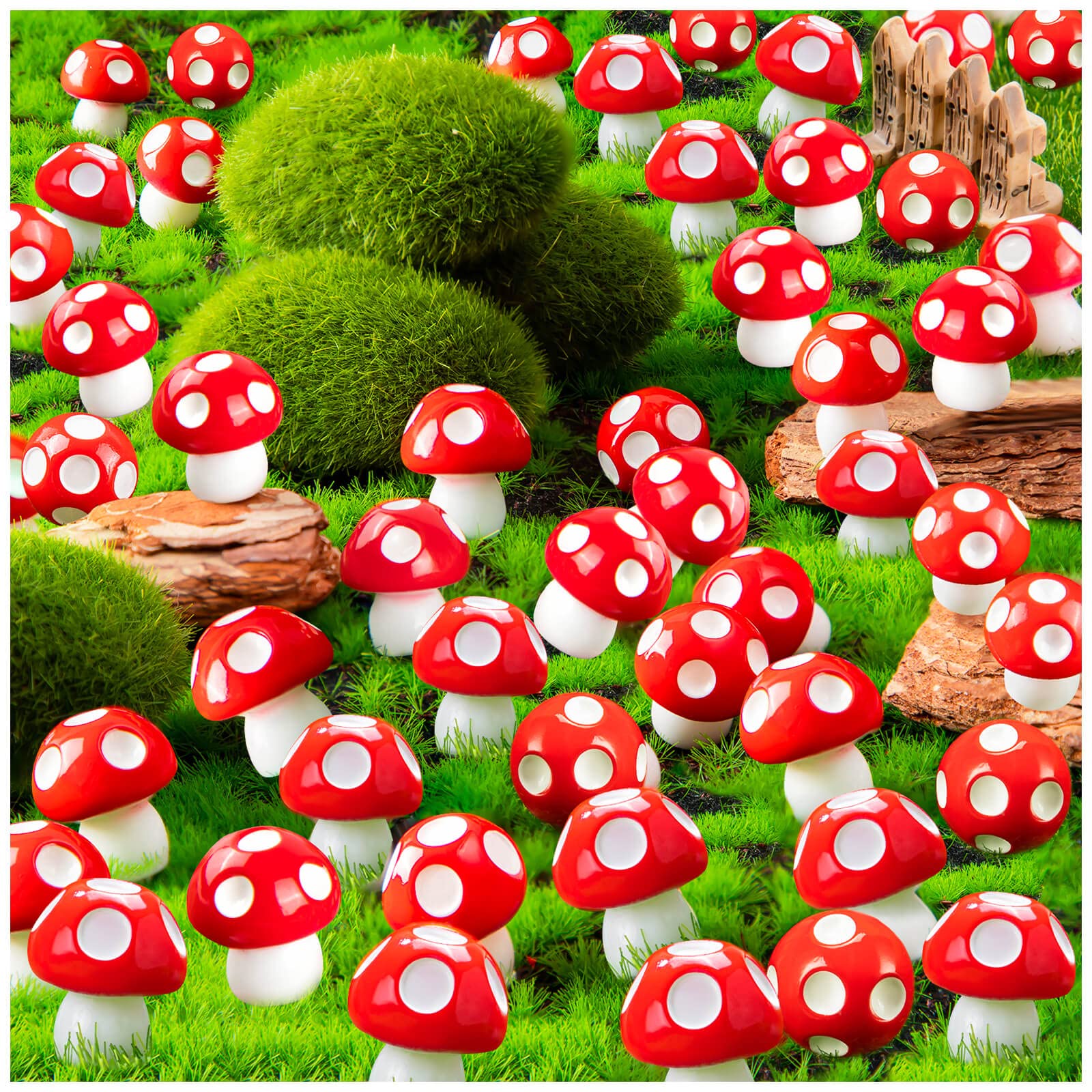 Snapklik.com : 240pcs Tiny Mushrooms Easter Fairy Garden Mushroom Mini ...