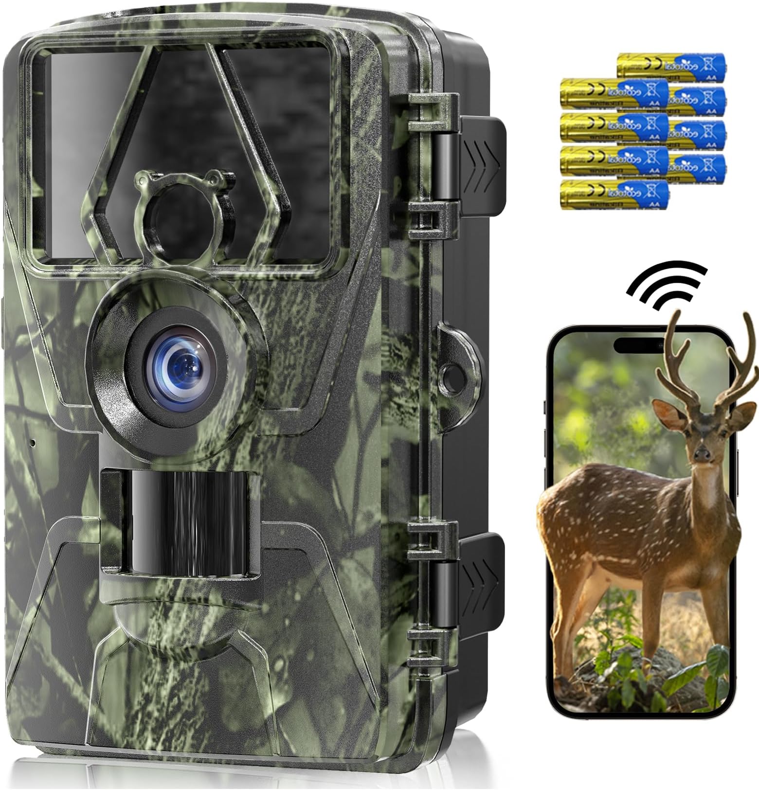 Amazon.com: MAXDONE Trail Camera WiFi Game Camera - 1440P 32MP Trail ...