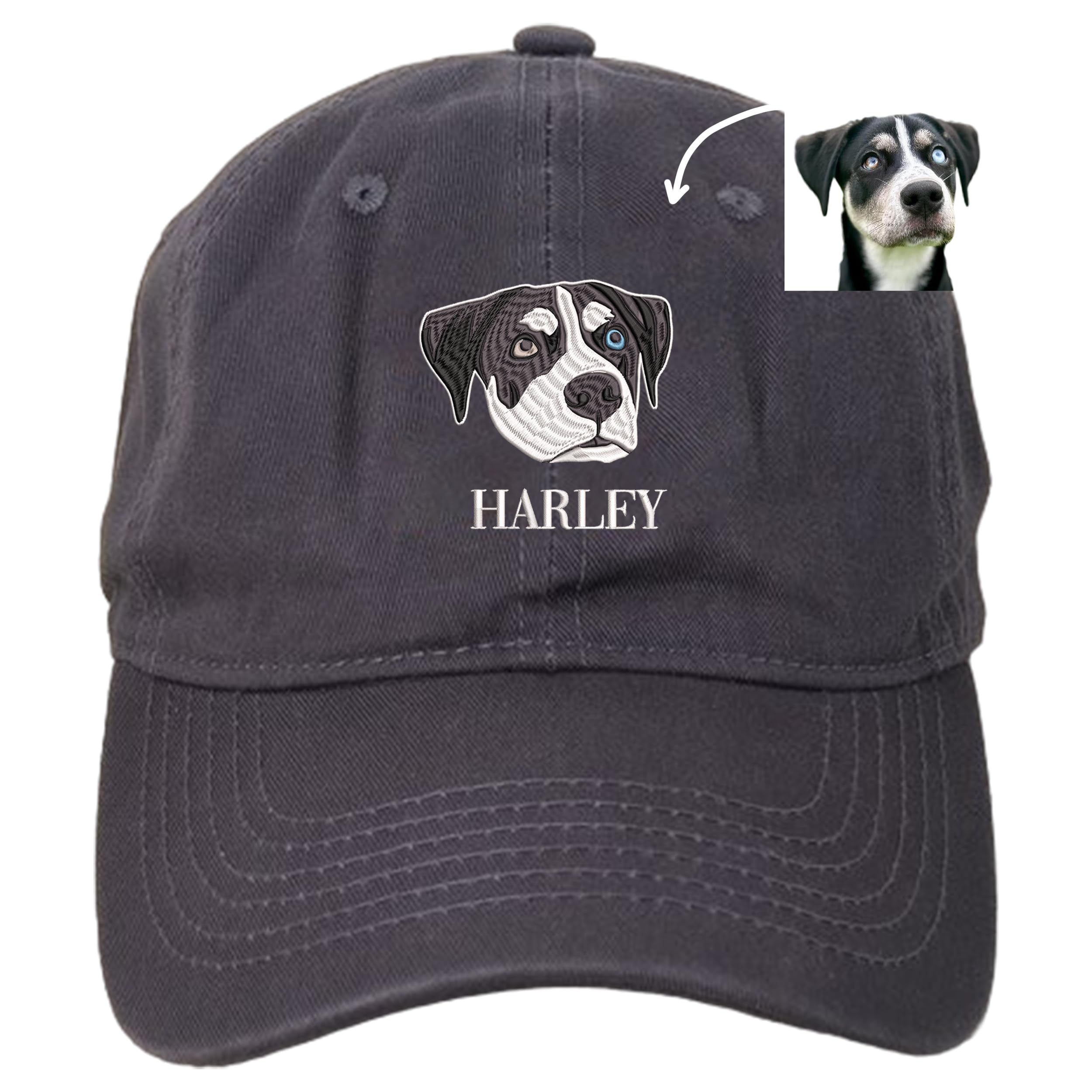 Amazon.com : Giantbighands Custom Embroidered Pet Hat Using Pet Photo ...