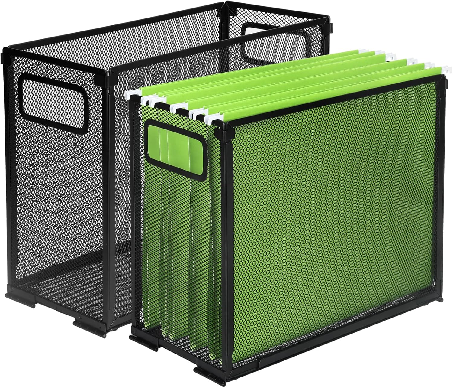 Amazon.com : YIK TUNG Hanging File Folder Holder, Metal File Organizer ...