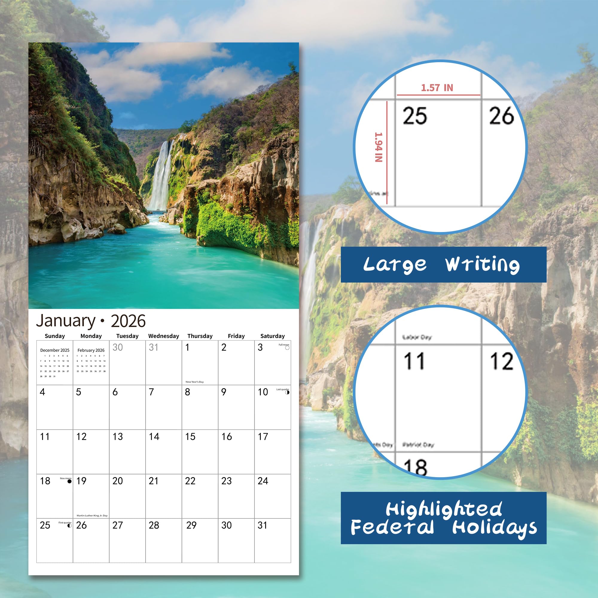 Snapklik.com : 2026 Wall Calendar,Calendar 2026, July 2025 - December ...