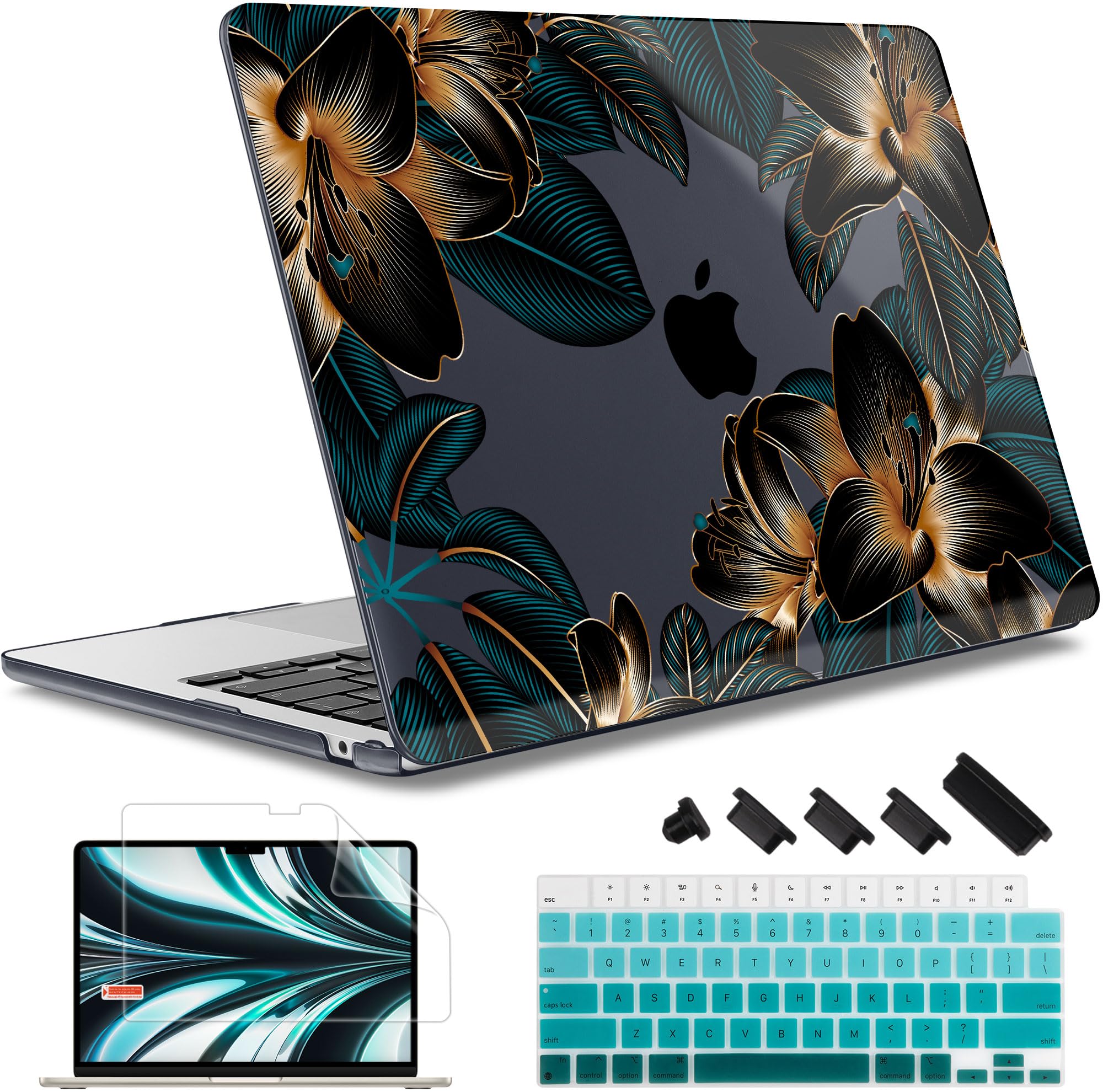 Amazon.com: May Chen Compatible with MacBook Air 13.6 Inch Case 2024 ...
