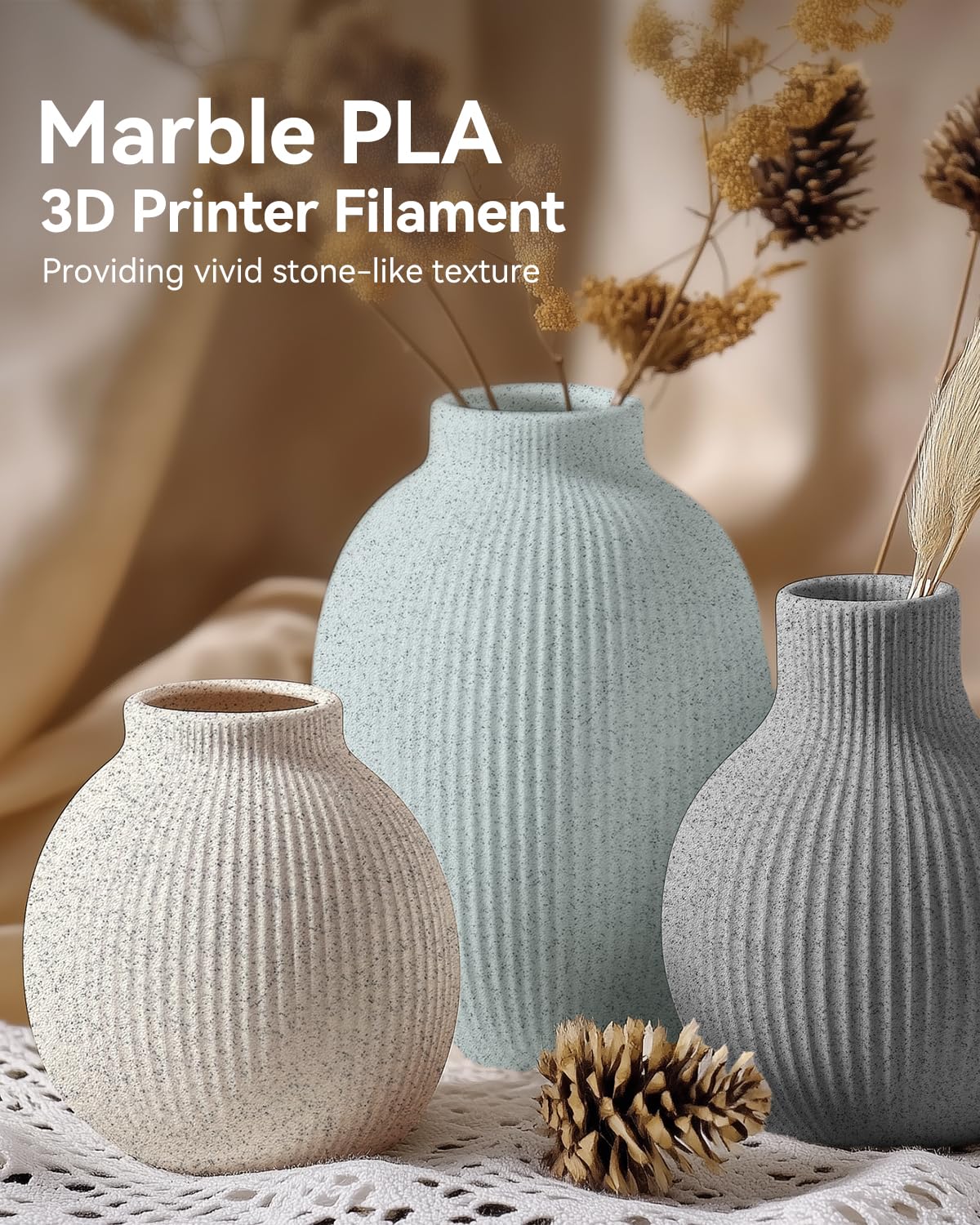 Snapklik.com : SUNLU High Speed Marble PLA Filament, 600mm/s High Speed ...