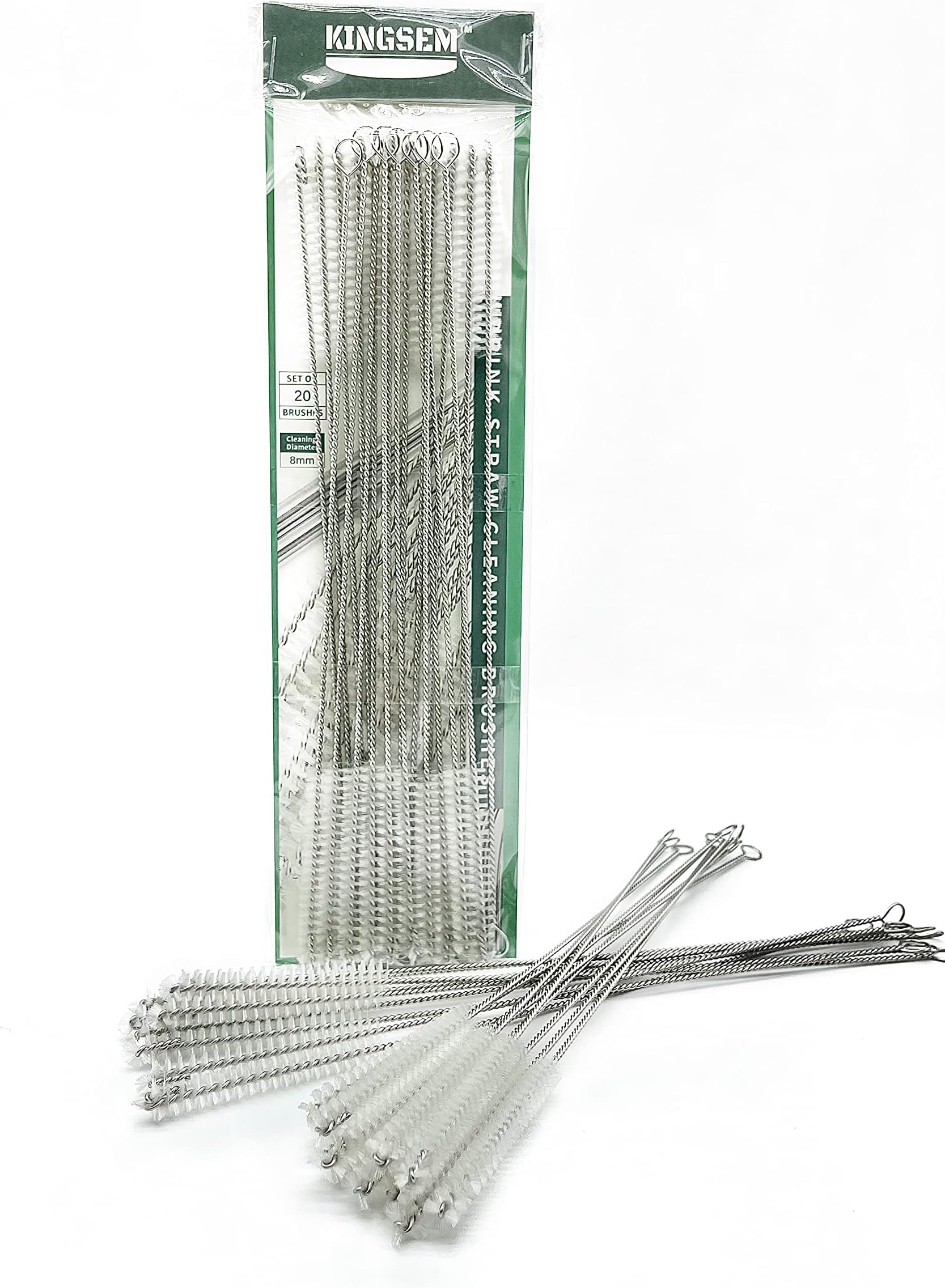 Amazon.com: Extra Long 12 Pieces Drinking Straw Cleaning Brush Kit, 12 ...