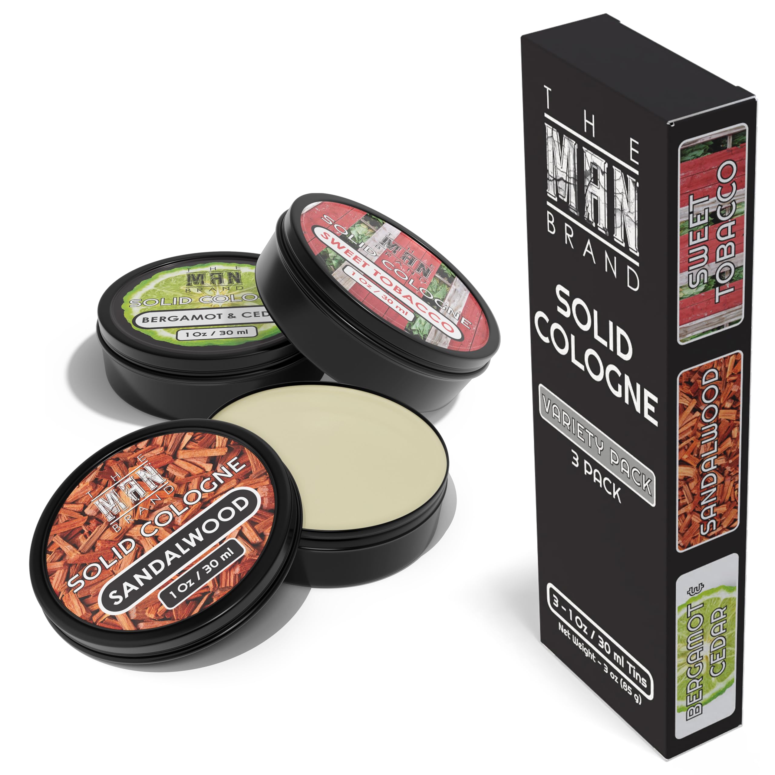 Amazon.com : Solid Cologne Men's Cologne Sample Set, Solid Perfume with ...