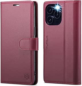 Amazon.com: Compatible with iPhone 16 Pro 6.3" Wallet Case with RFID Blocking Credit Card Holder ...