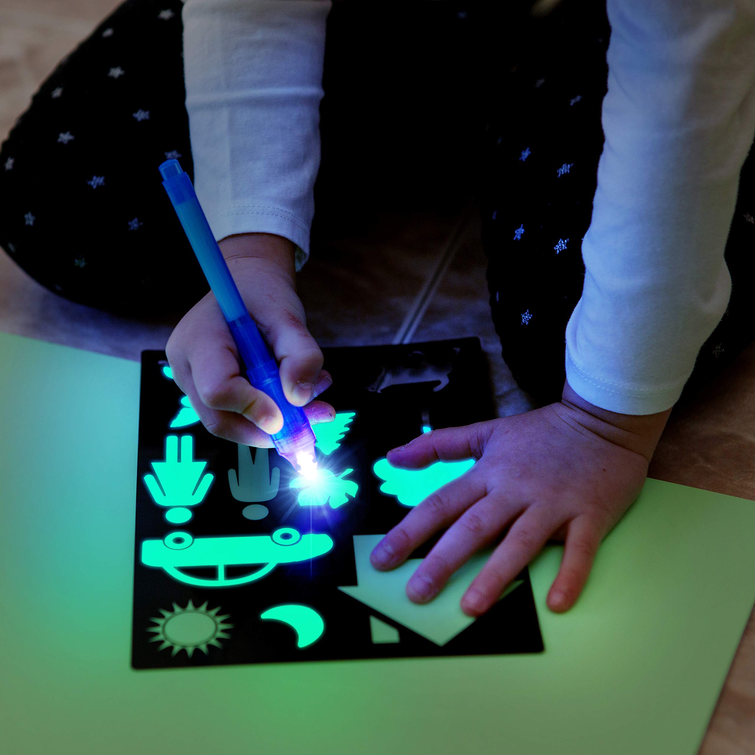 Kids Magic Glow Pad Drawing Board with Real Light [A4 Size] by iLight ...