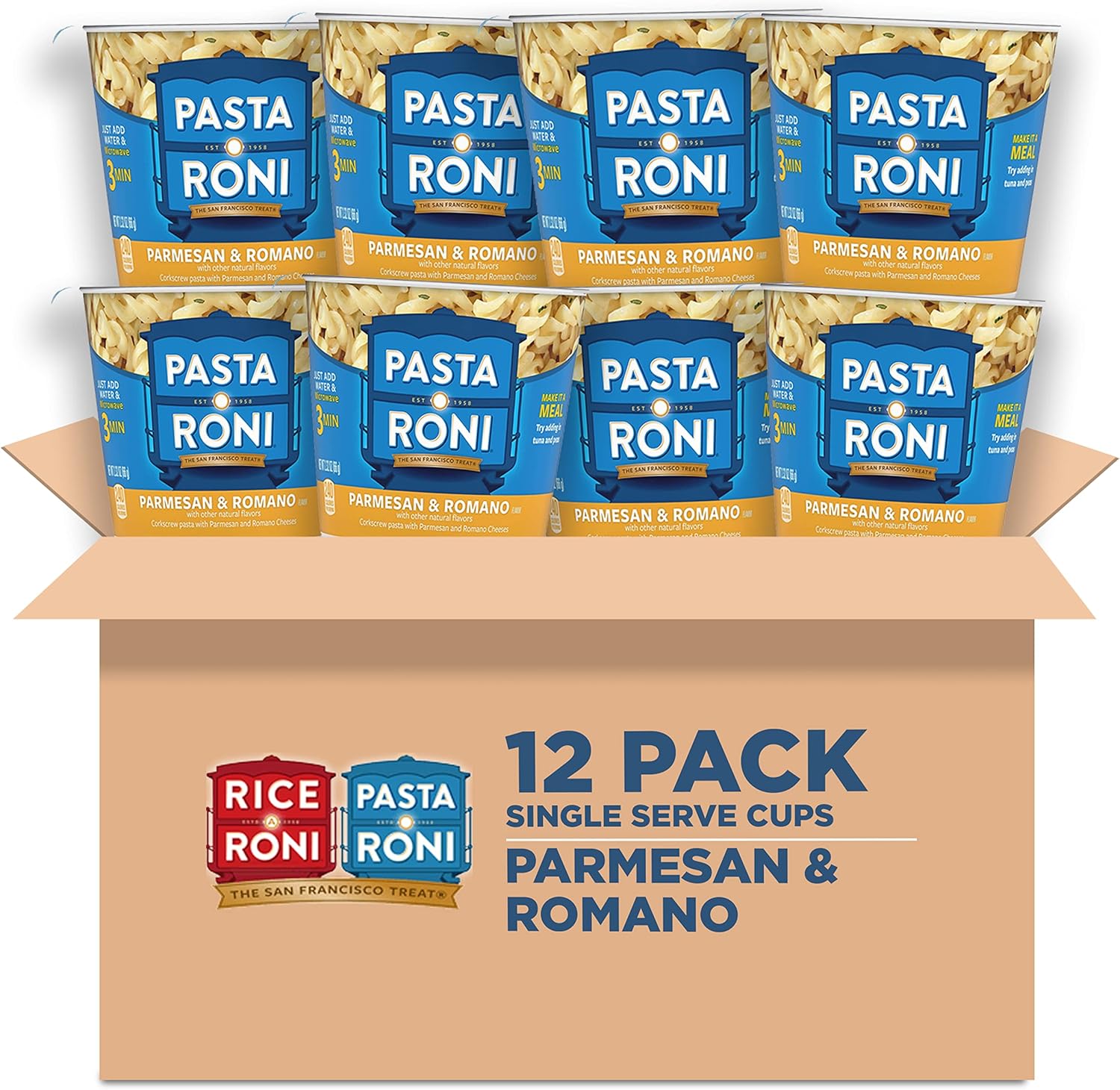 Pasta Roni Parmesan & Romano Cheese Corkscrew Pasta Mix (Pack of 12 ...