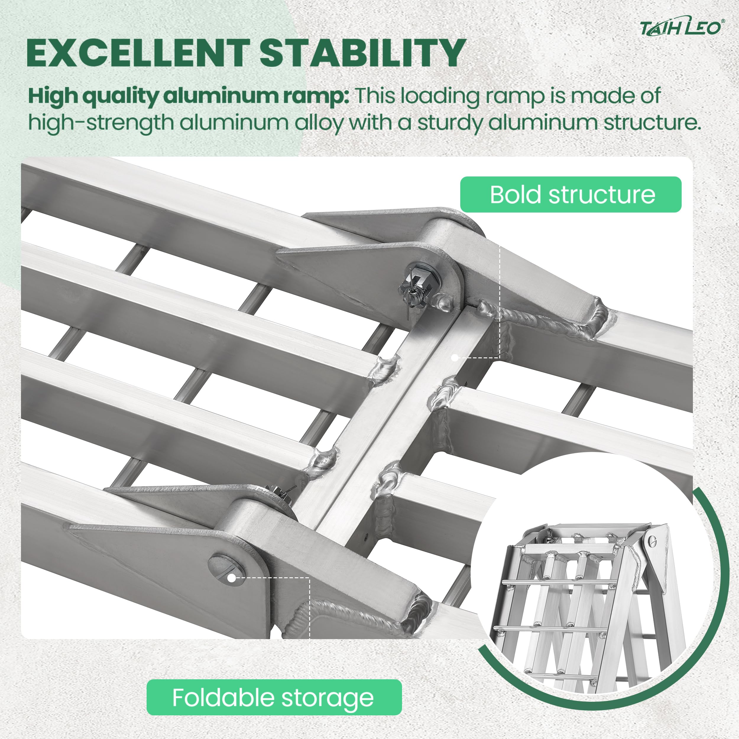 Snapklik.com : TaiH Leo Truck Ramp 1500LBS Capacity - 1 Pc Heavy Duty ...