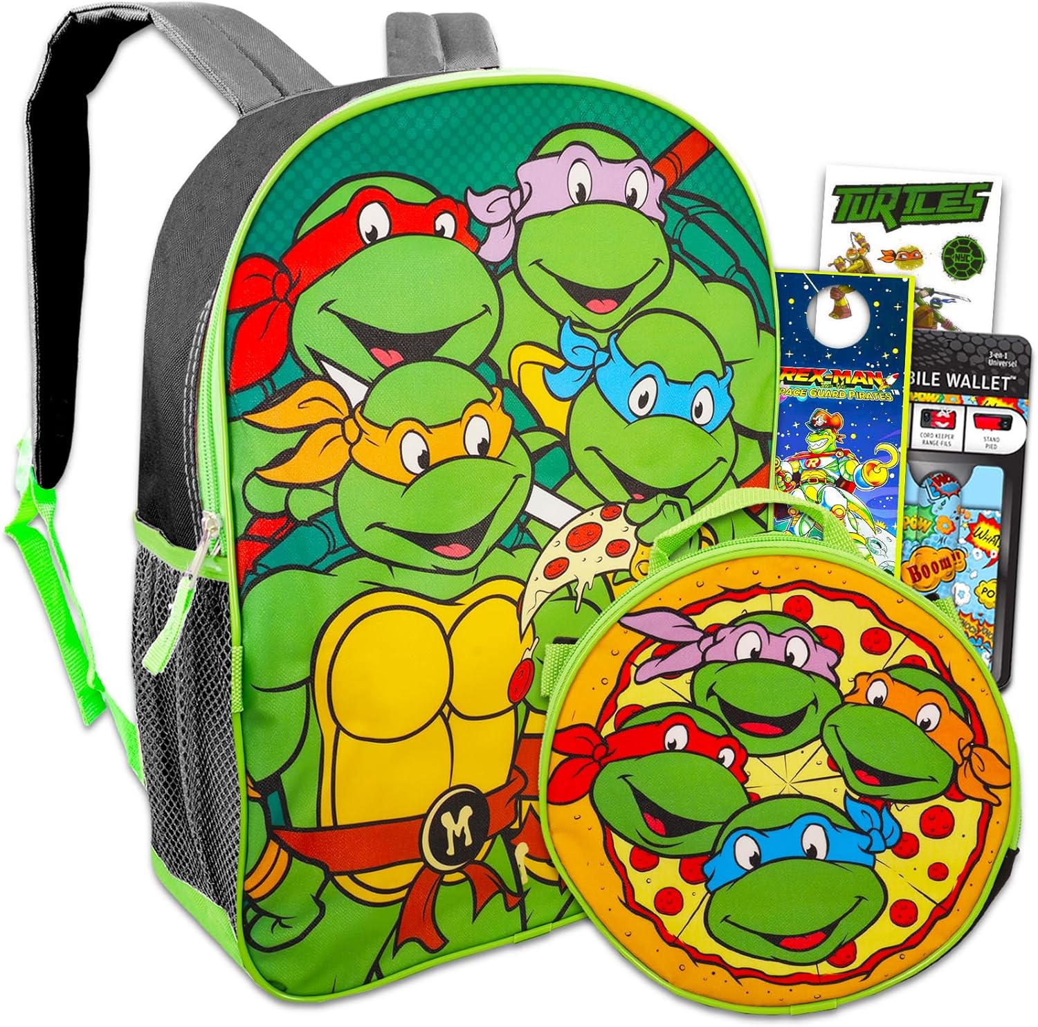 Amazon.com: Teenage Mutant Ninja Turtles Backpack and Lunch Box for ...