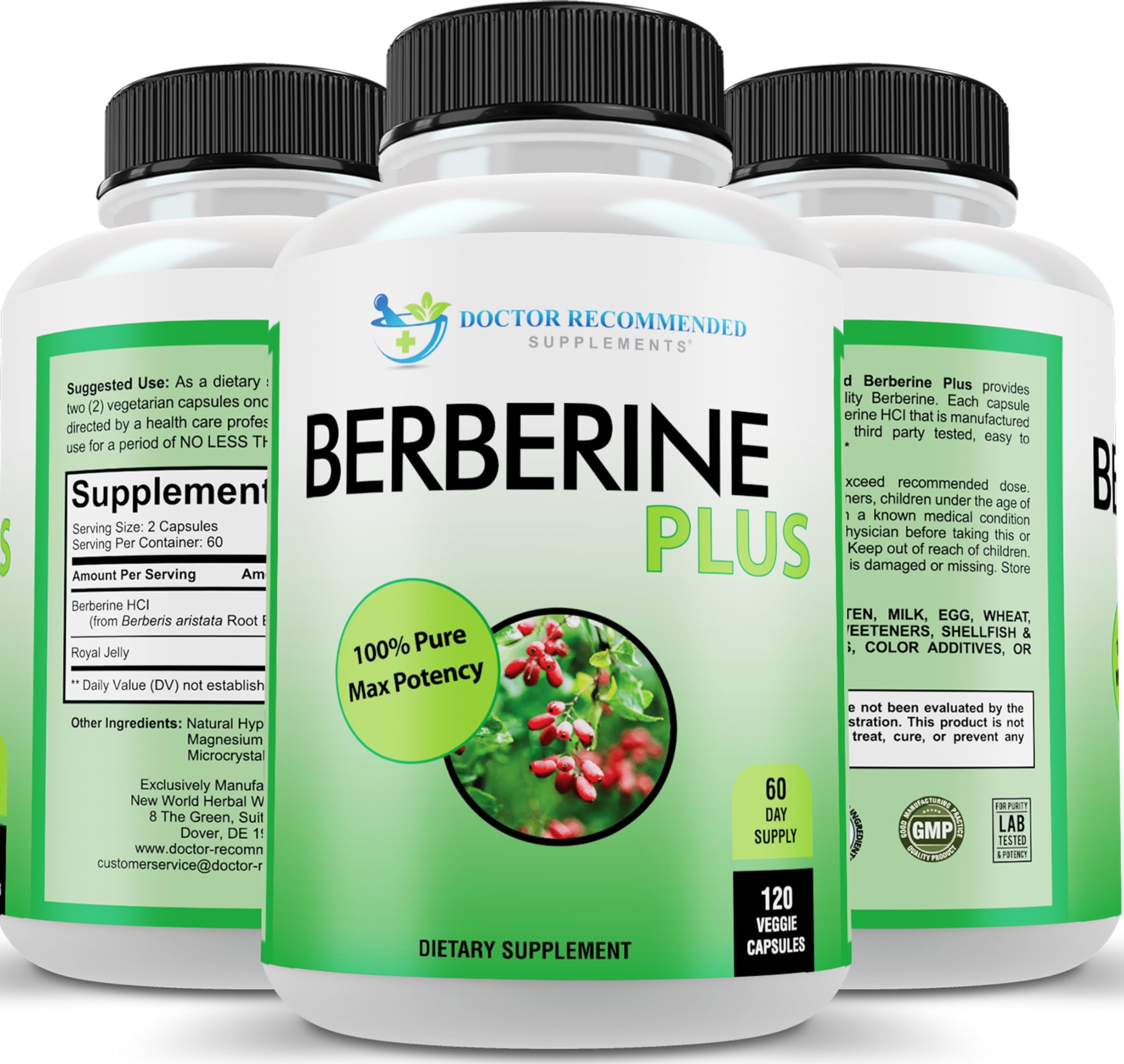 Amazon.com: Amazing Formulas Berberine 1000mg Per Serving 250 Capsules ...