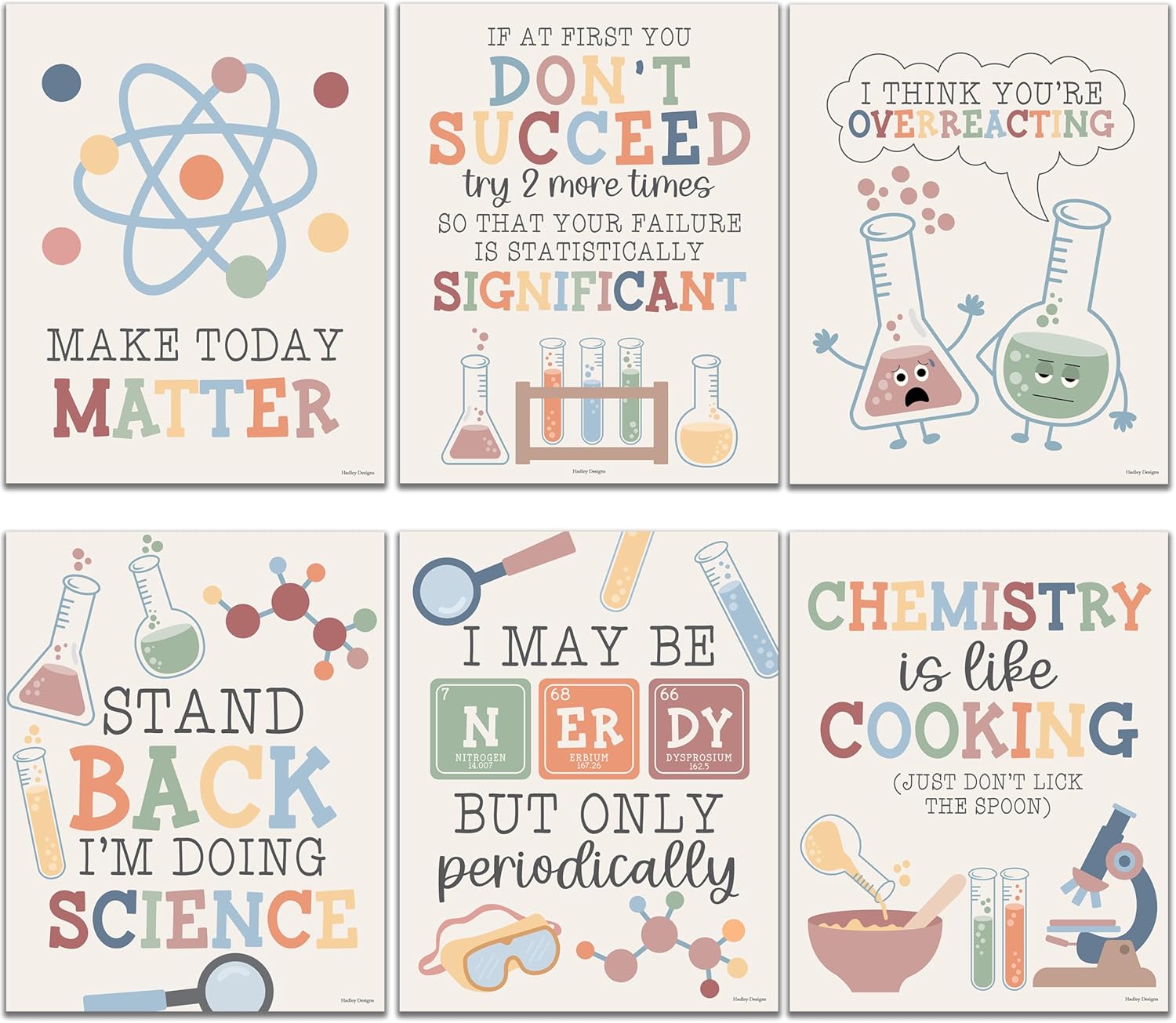 Hadley Designs 6 Science Posters for Classroom Decor – Inspirational ...