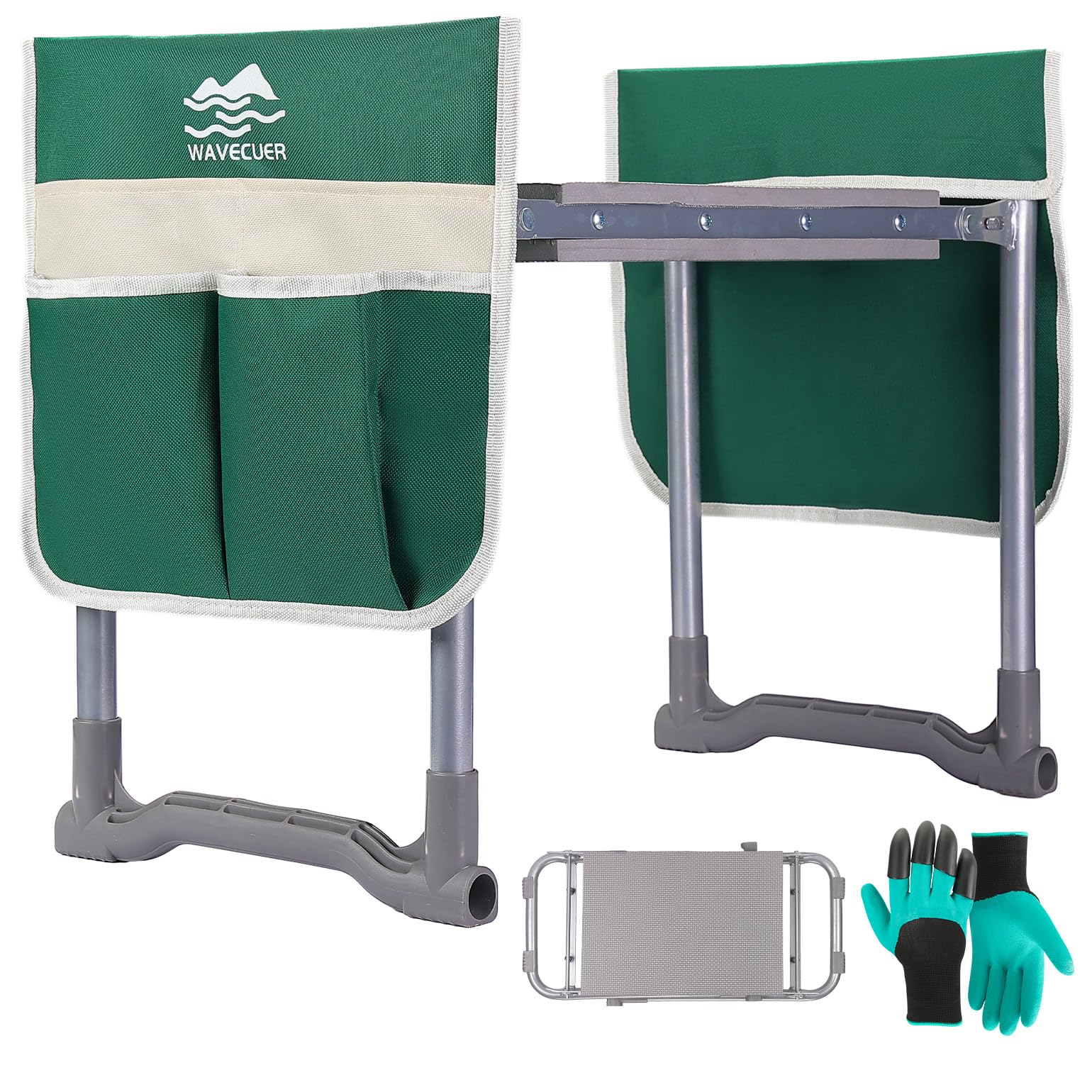 Amazon.com: WAVECUER Garden Kneeler and Seat, Foldable Garden Stool 10. ...
